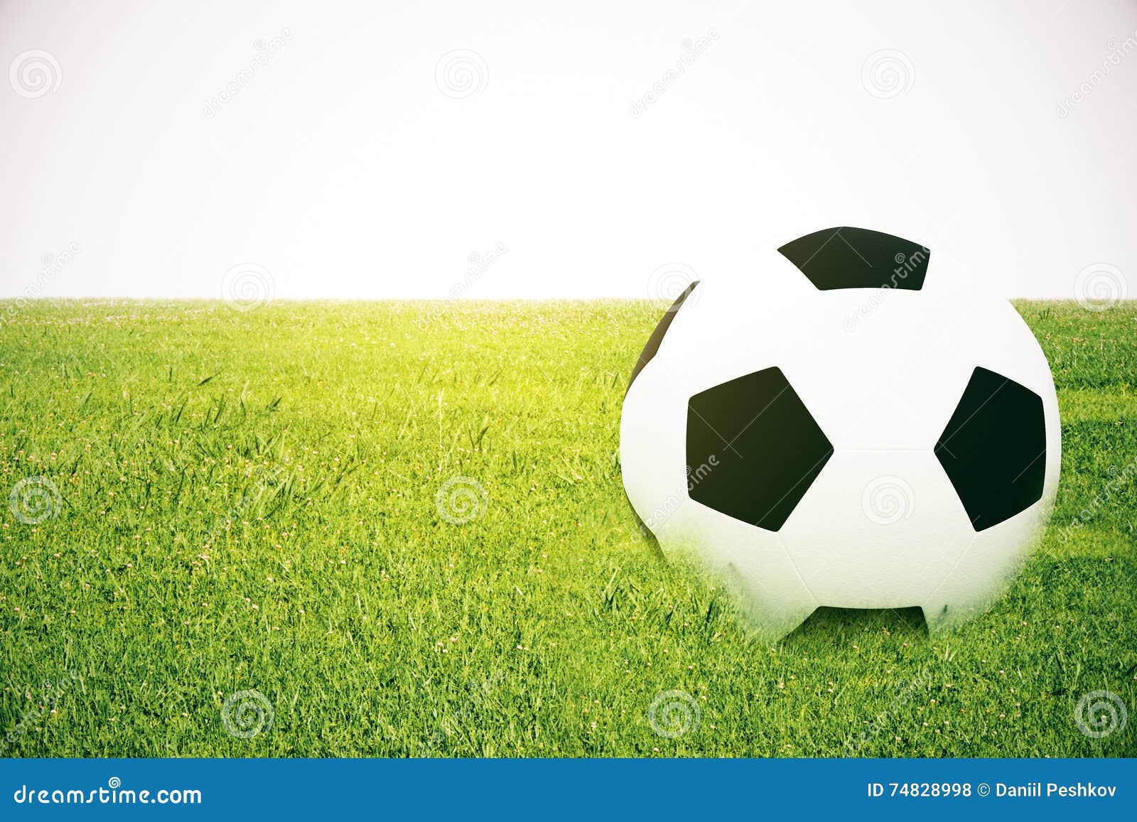 Football on White Background Stock Illustration - Illustration of ...
