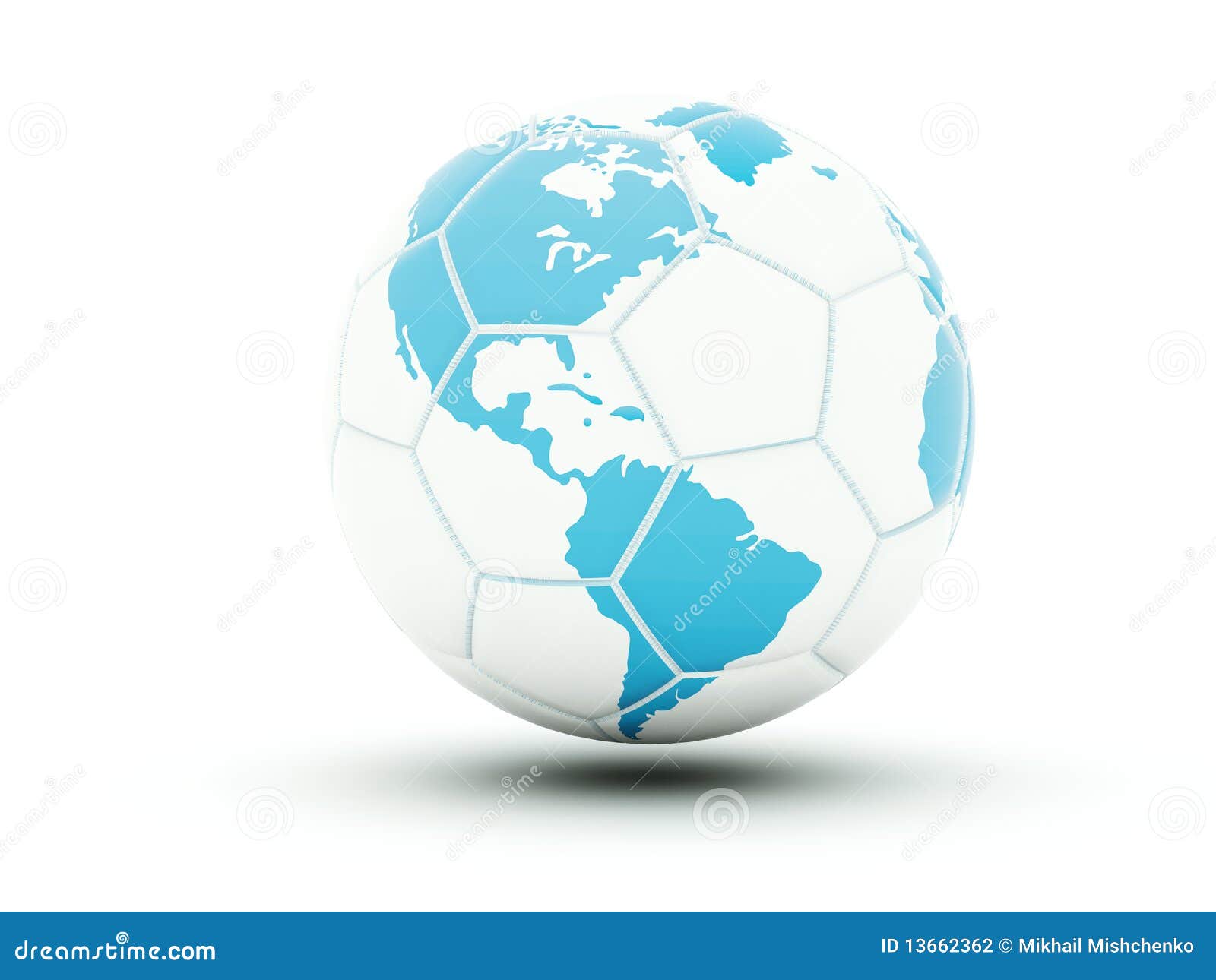 Football Wtih World Map Stock Photography | CartoonDealer.com #13662362