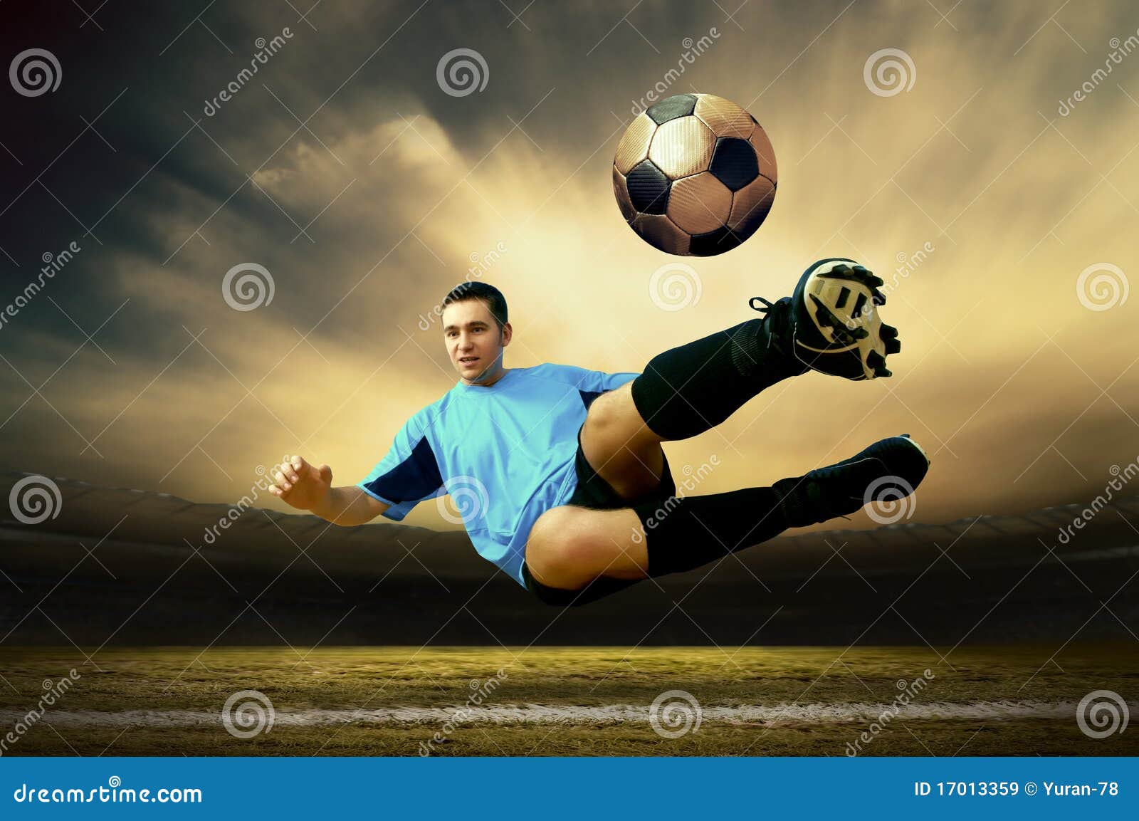 Footballer stock image. Image of clouds, people, outdoor - 17013359
