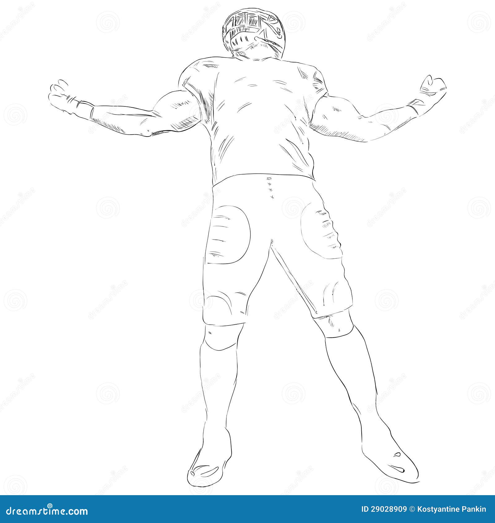 Footballer stock vector. Illustration of footballer, sport - 29028909