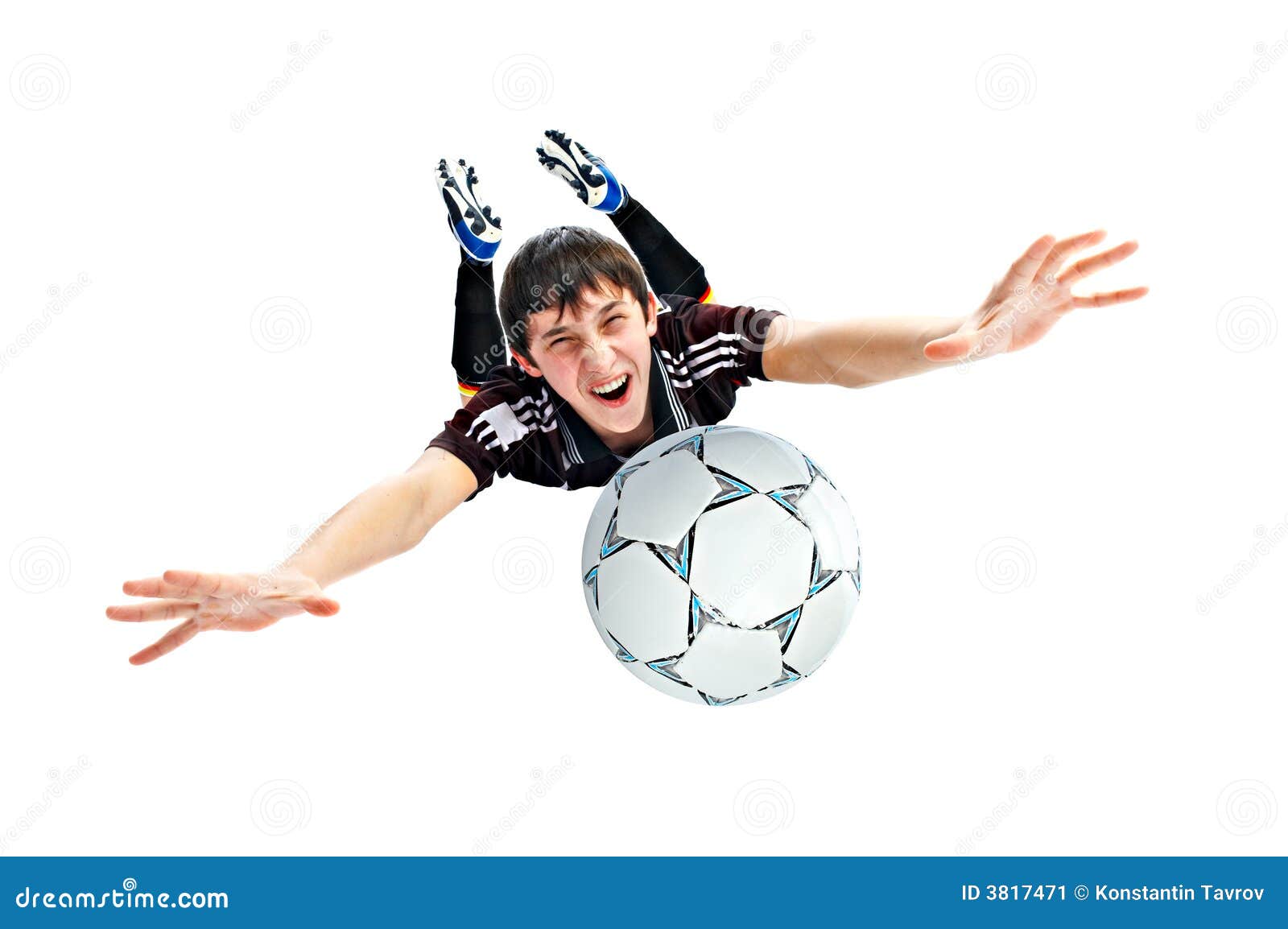 Footballer stock image. Image of combined, european, footballer - 3817471