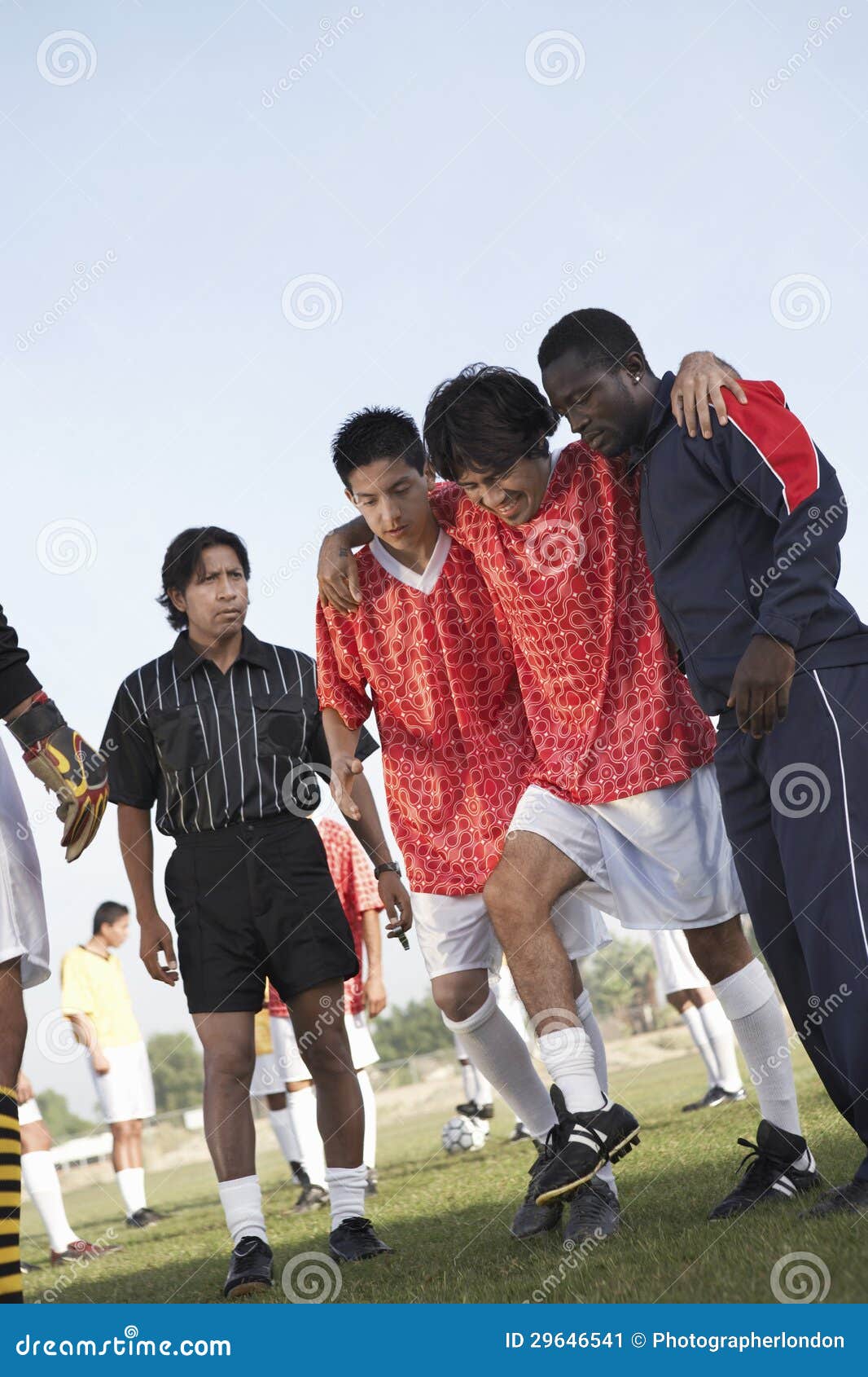 Footballer Being Injured stock image. Image of jersey - 29646541