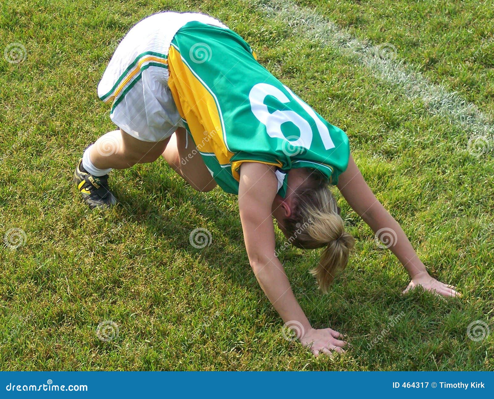 Footballer Stretching stock image. Image of ireland, white - 464317
