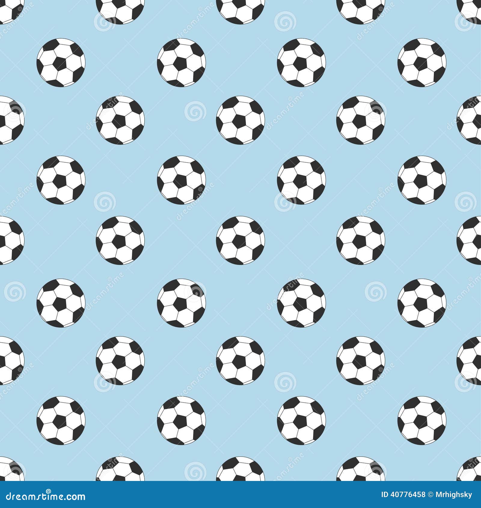 Footballs seamless pattern stock vector. Illustration of seamless ...