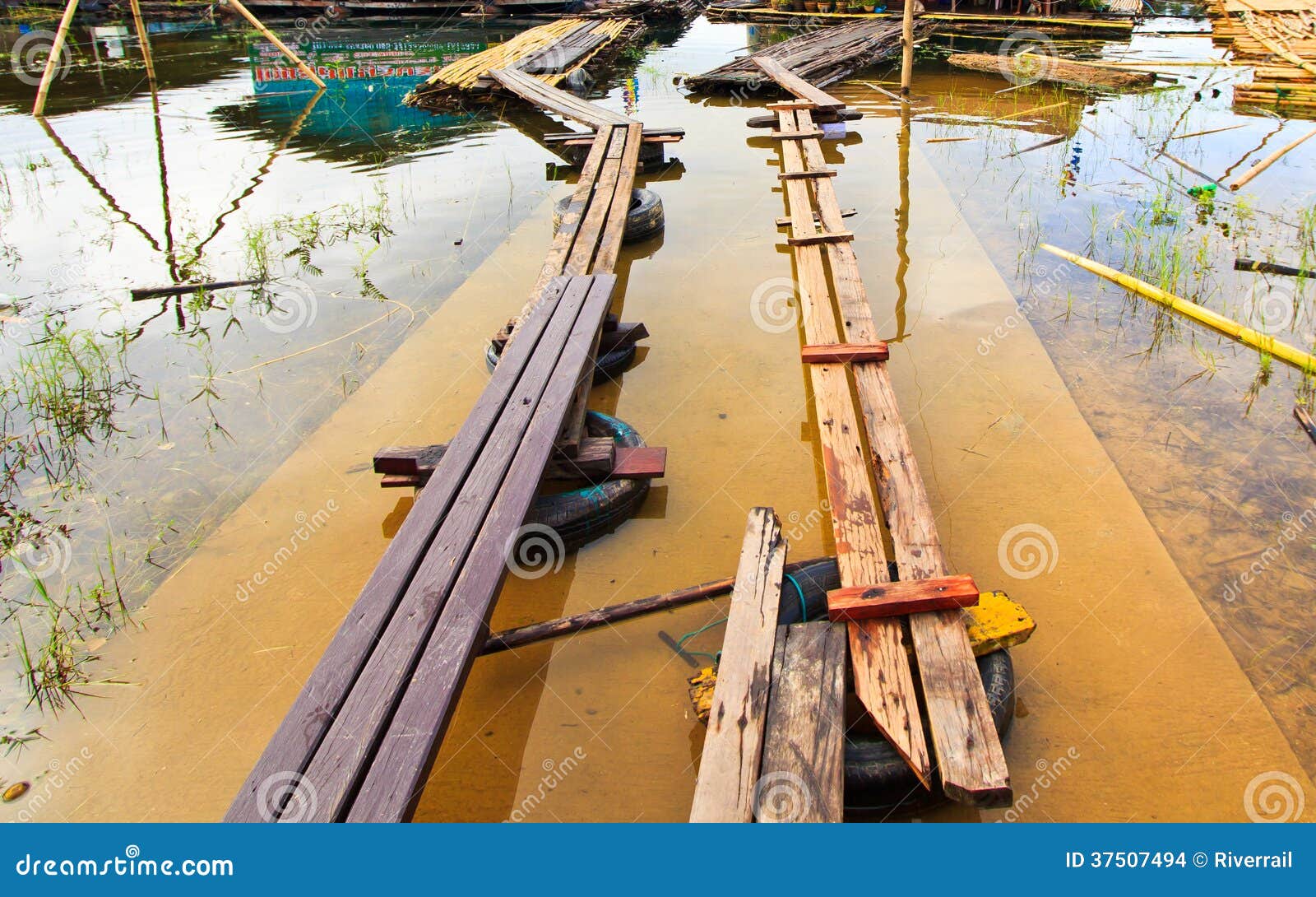 Footbridge stock photo. Image of scenic, texture, landscape - 37507494