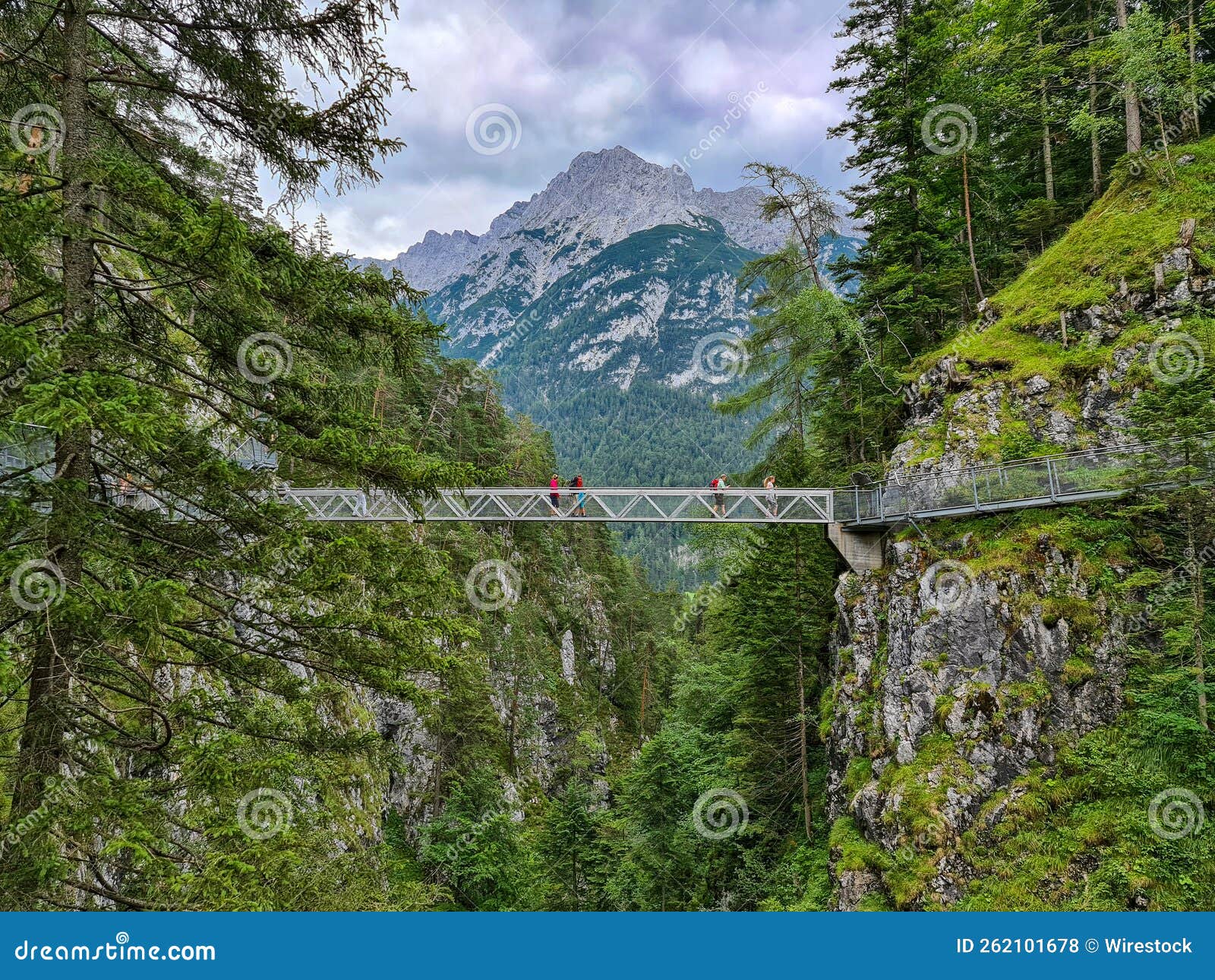 Footbridge Over the Leutasch Gorge Austria Editorial Stock Photo ... Footbridge Over the Leutasch Gorge Austria Editorial Stock Photo ...