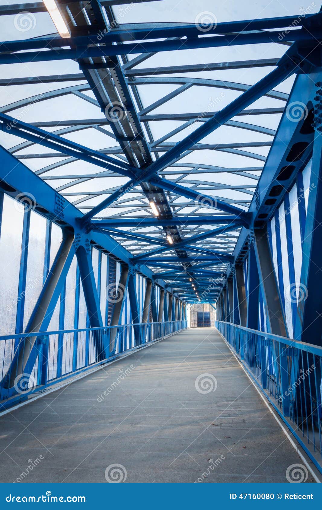 Footbridge stock photo. Image of overpass, window, perspective - 47160080