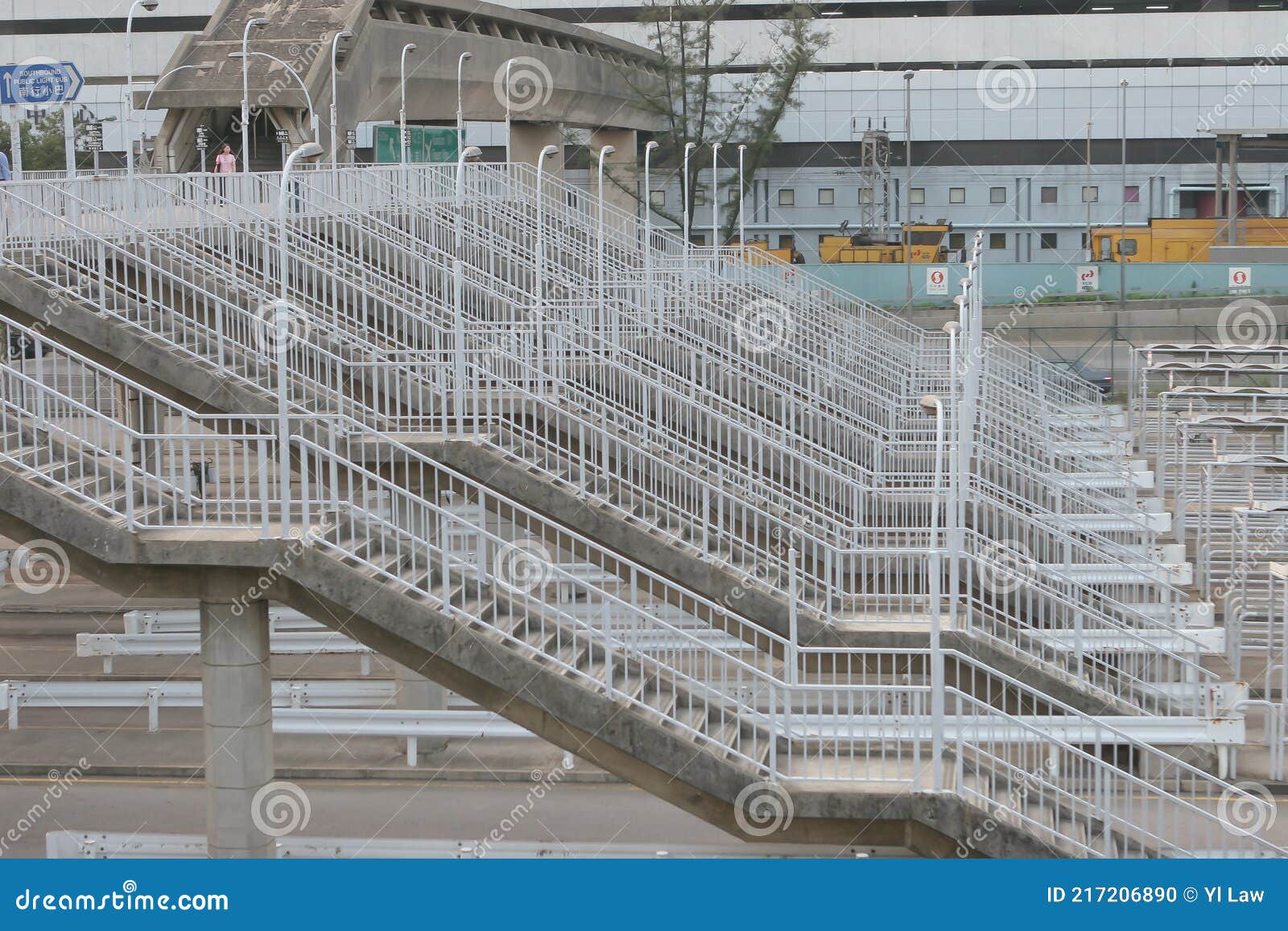 The Footbridge Stairs Pedestrian Flyover, Fo Tan 10 Oct 2005 Editorial ...