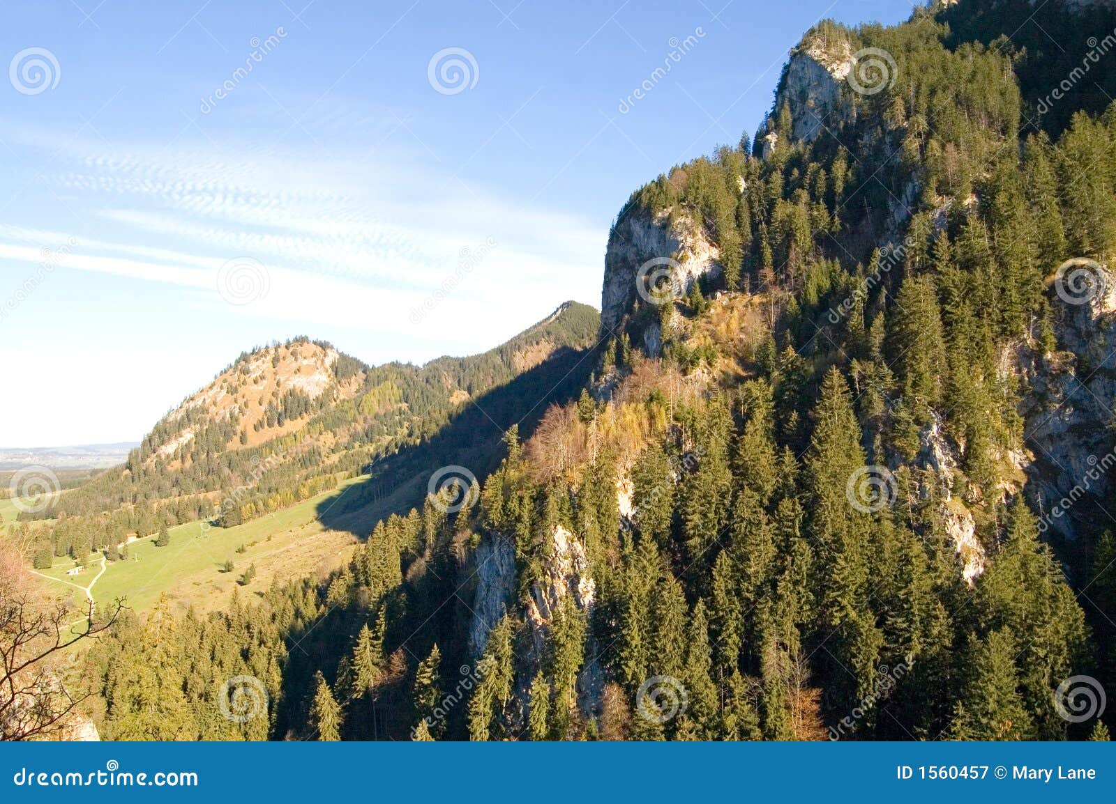 Foothills stock image. Image of europe, rural, forest - 1560457