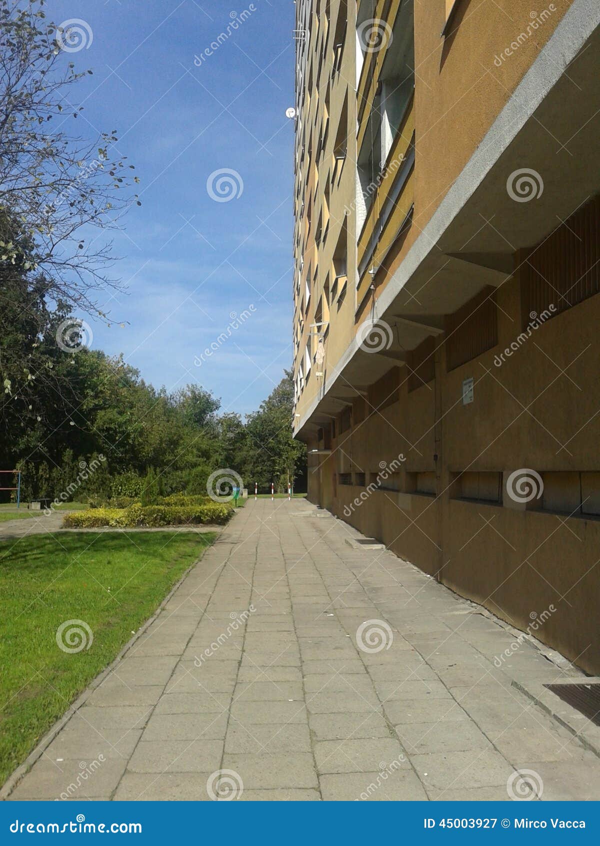 Footpath stock image. Image of building, estate, apartment - 45003927