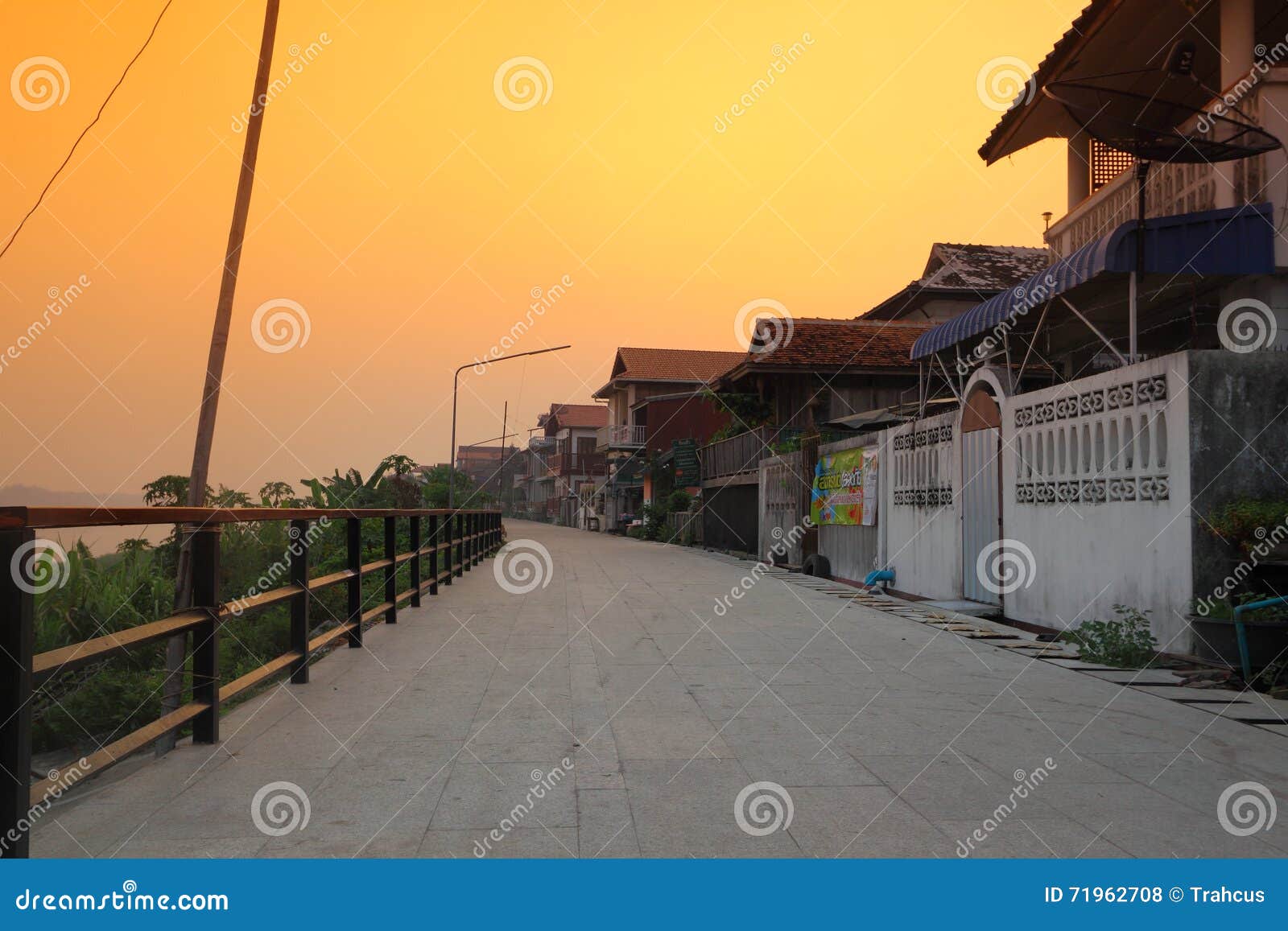 Footpath In City In The India, Beautiful Indian Walkway In Goa, Indian ...