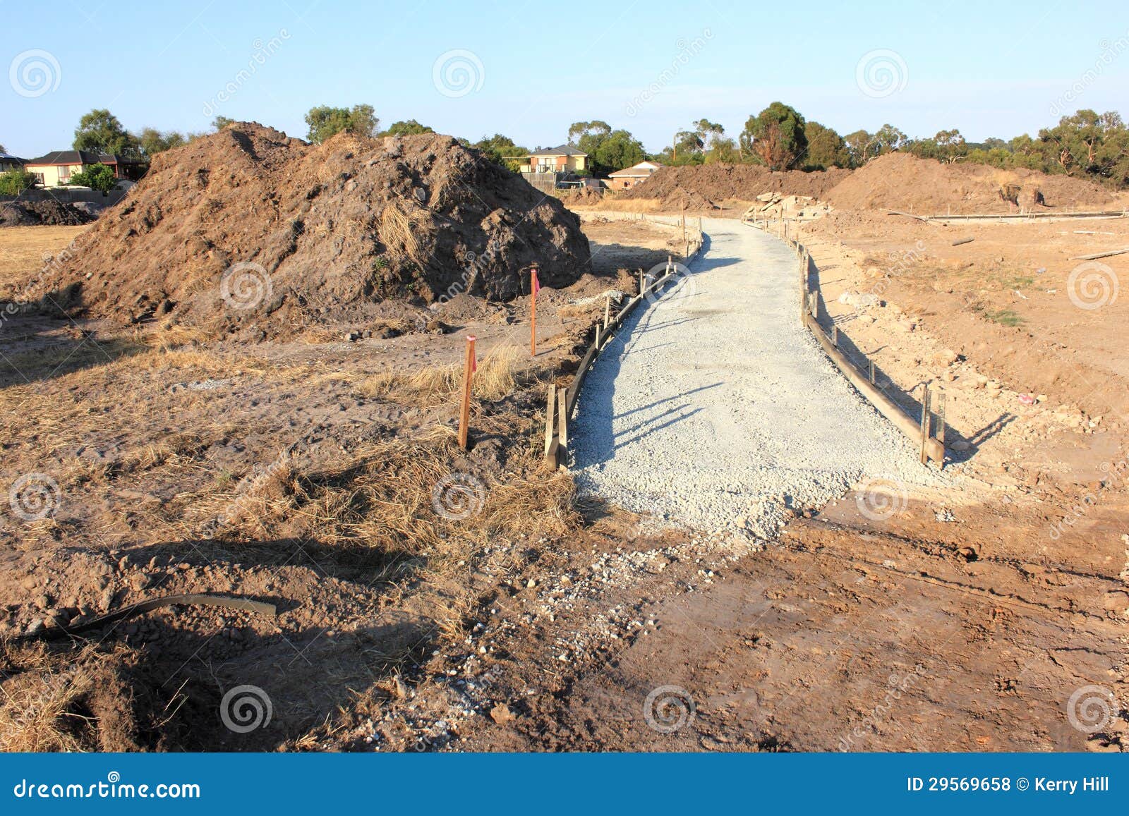 Footpath construction stock photo. Image of grass, outdoor - 29569658