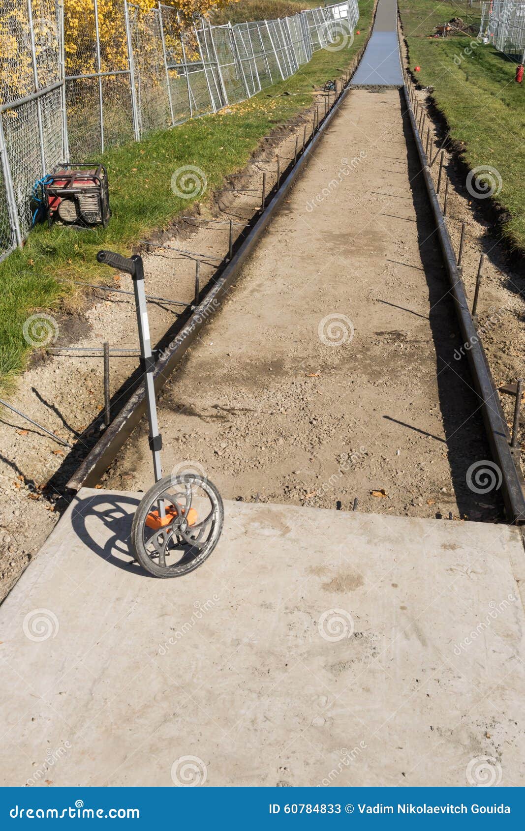Footpath Construction - Concrete Work Stock Image - Image of progress ...