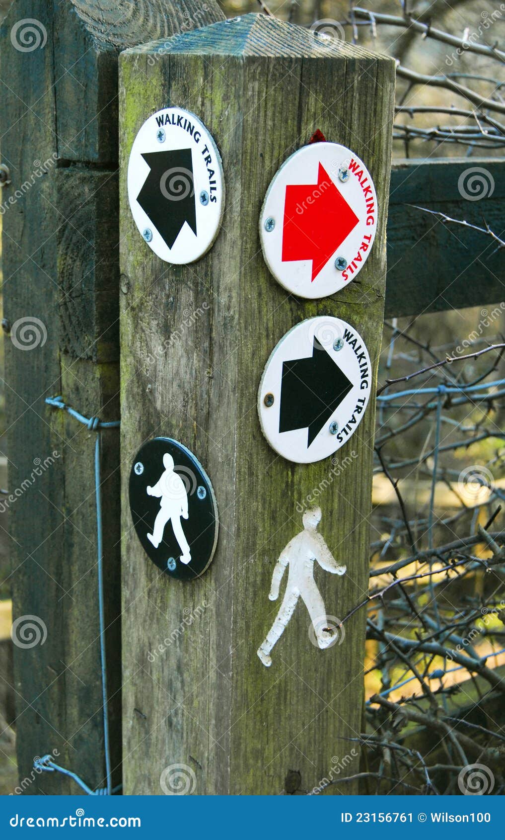 Footpath Direction Arrow Signs Stock Image - Image of footpath, england ...