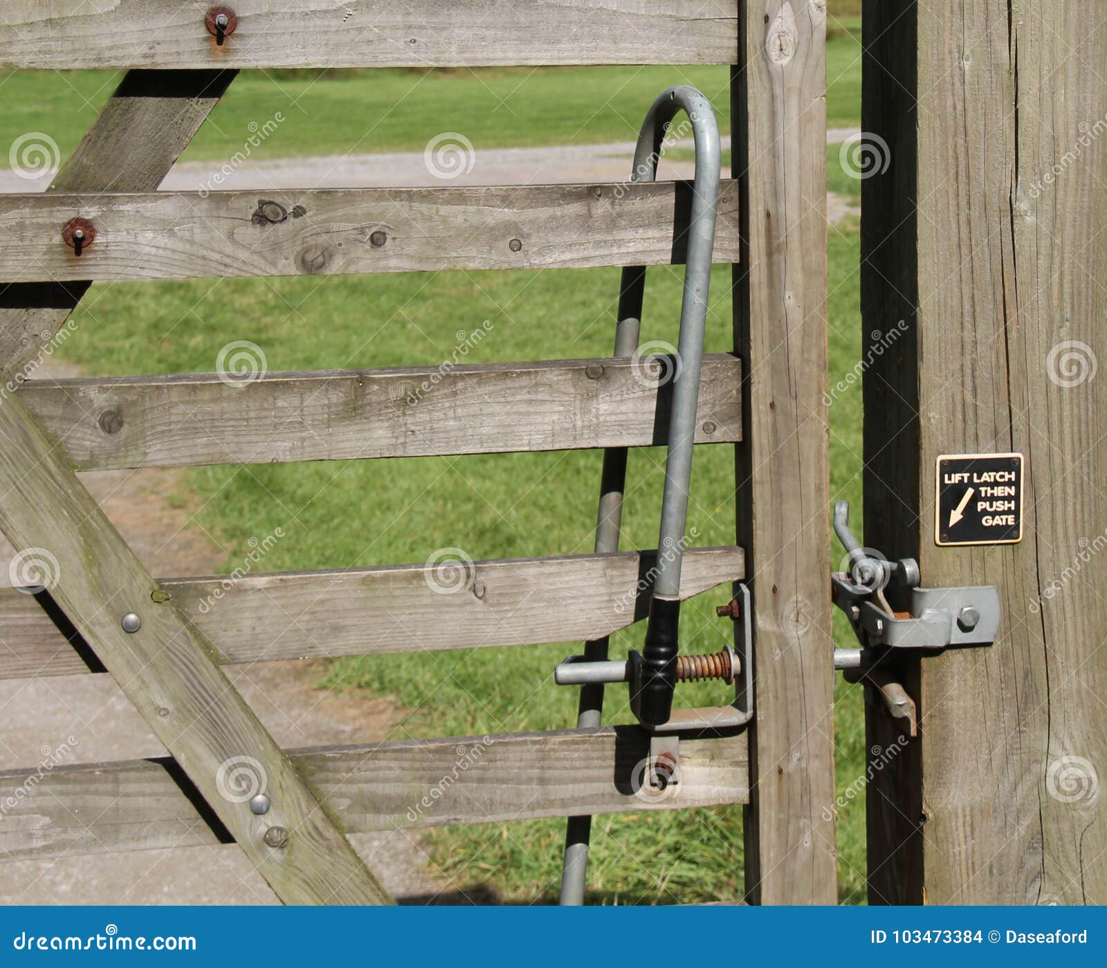 Footpath Gate. stock photo. Image of country, explore - 103473384