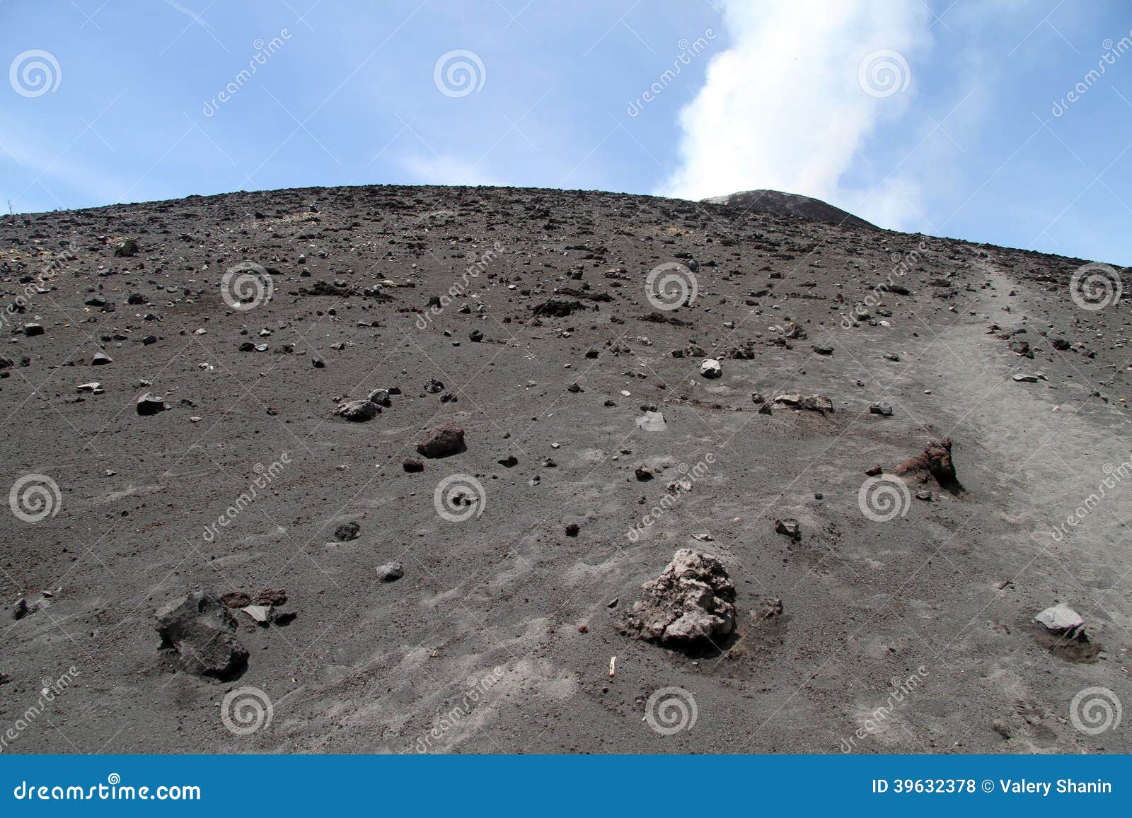Footpath on the Krakatau stock photo. Image of rock, slope - 39632378