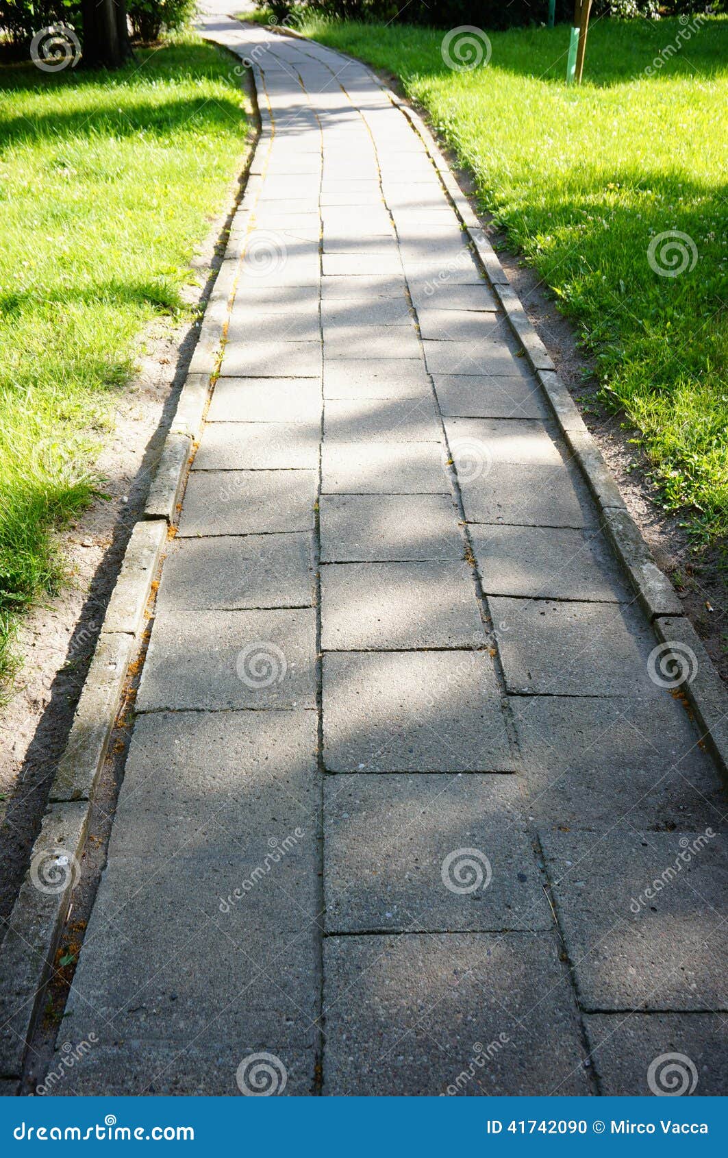 Footpath stock photo. Image of footpath, tiles, grass - 41742090