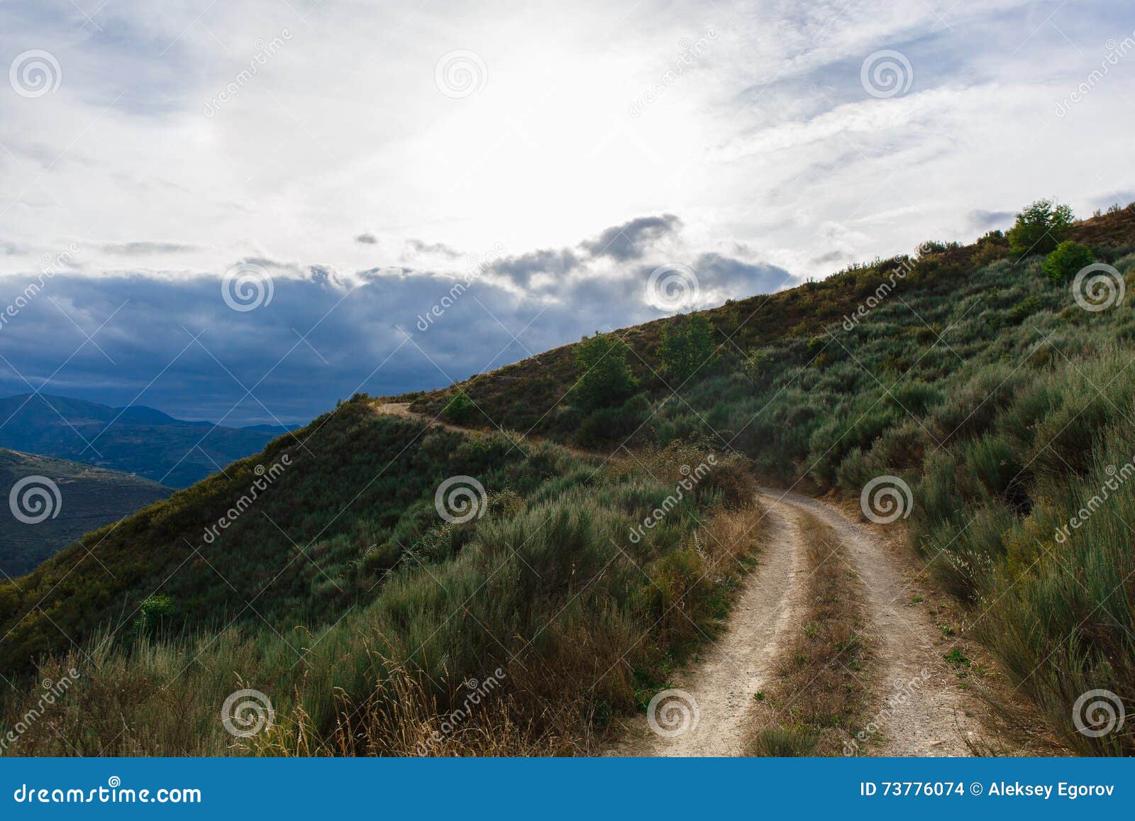 Footpath in the mountains stock photo. Image of beauty - 73776074