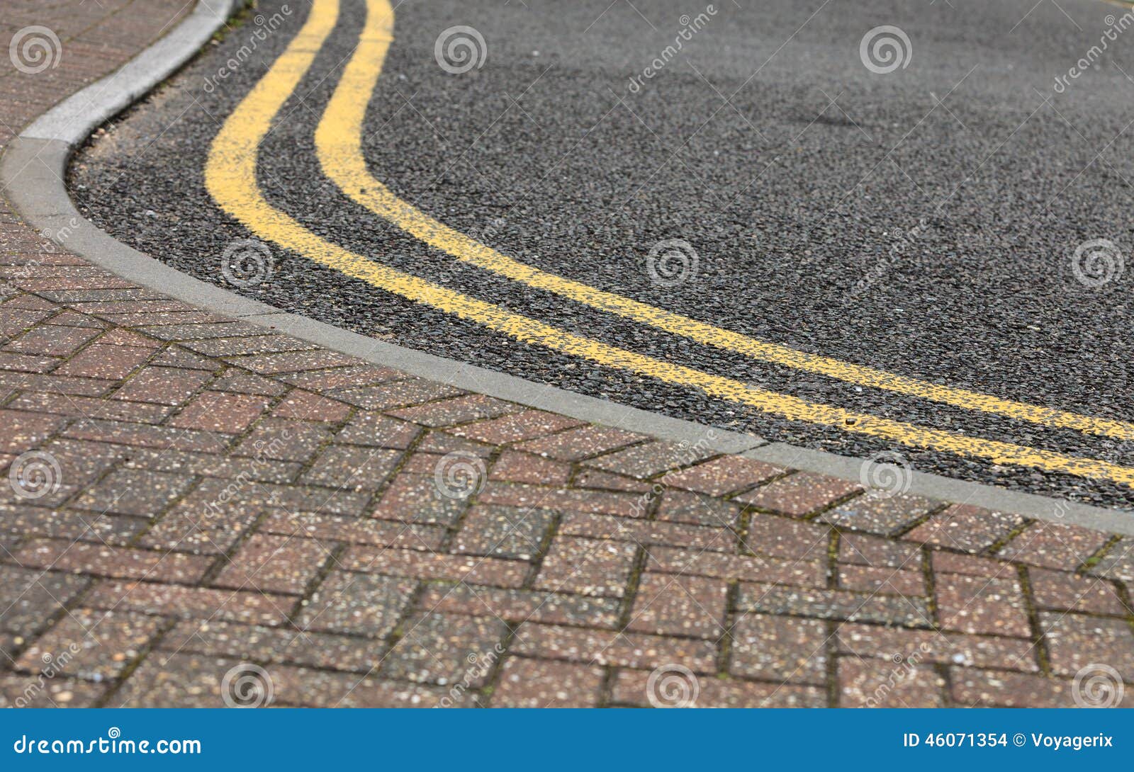 Footpath Pavement Sidewalk with Traffic Sign Stock Photo - Image of ...