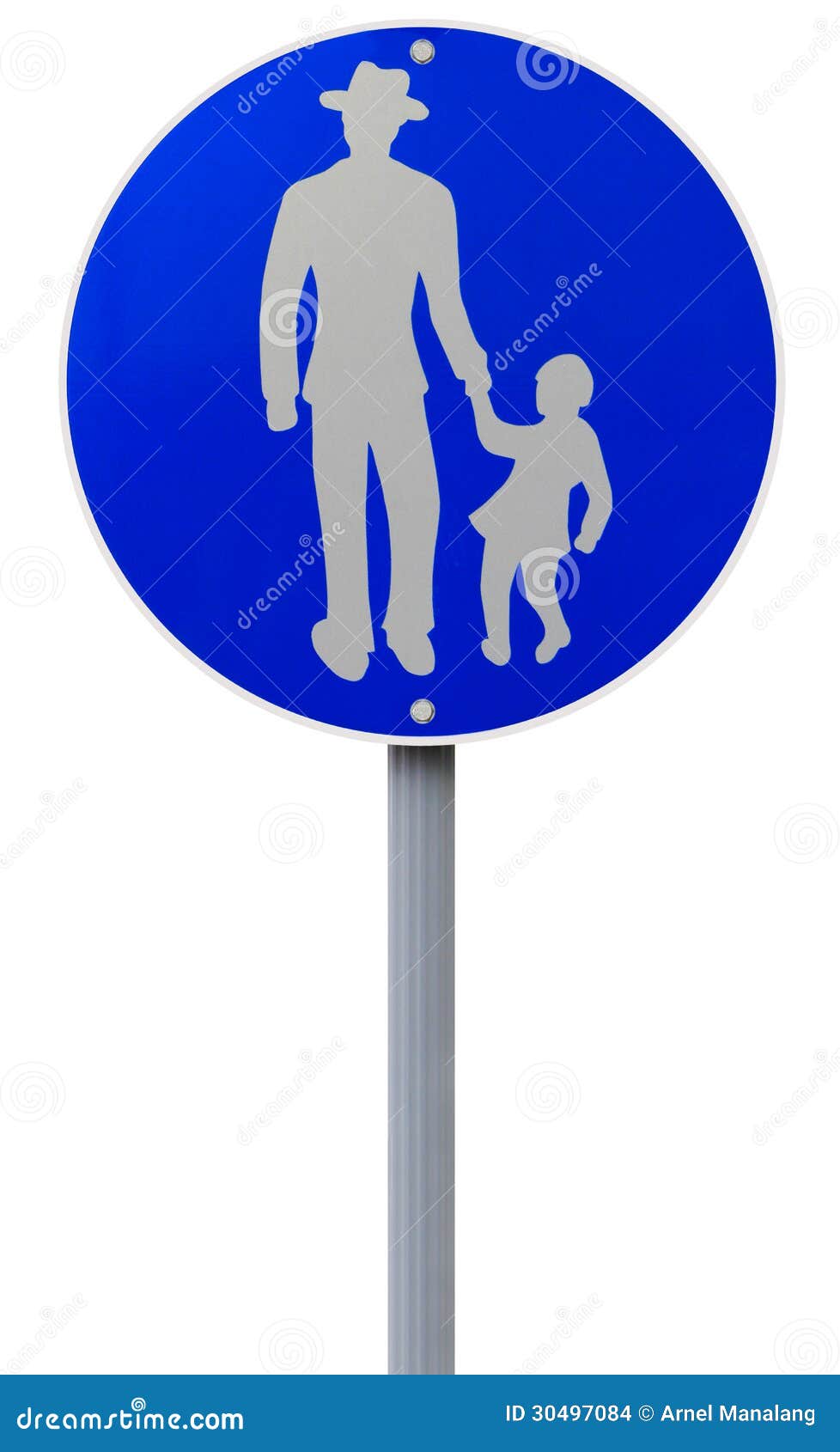 Footpath Road Sign stock photo. Image of circle, background - 30497084