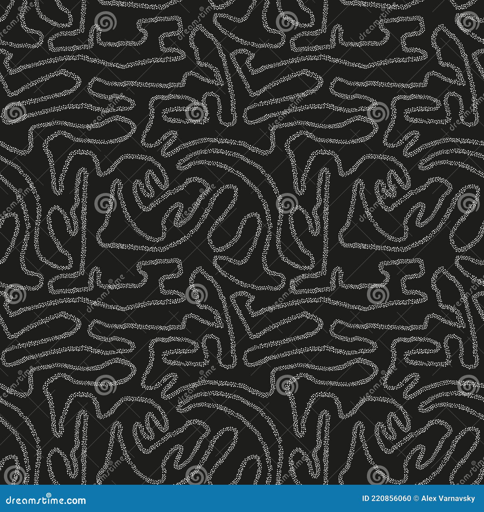 Footpath Seamless Pattern Background. Made of Small Hand-drawn Stones ...