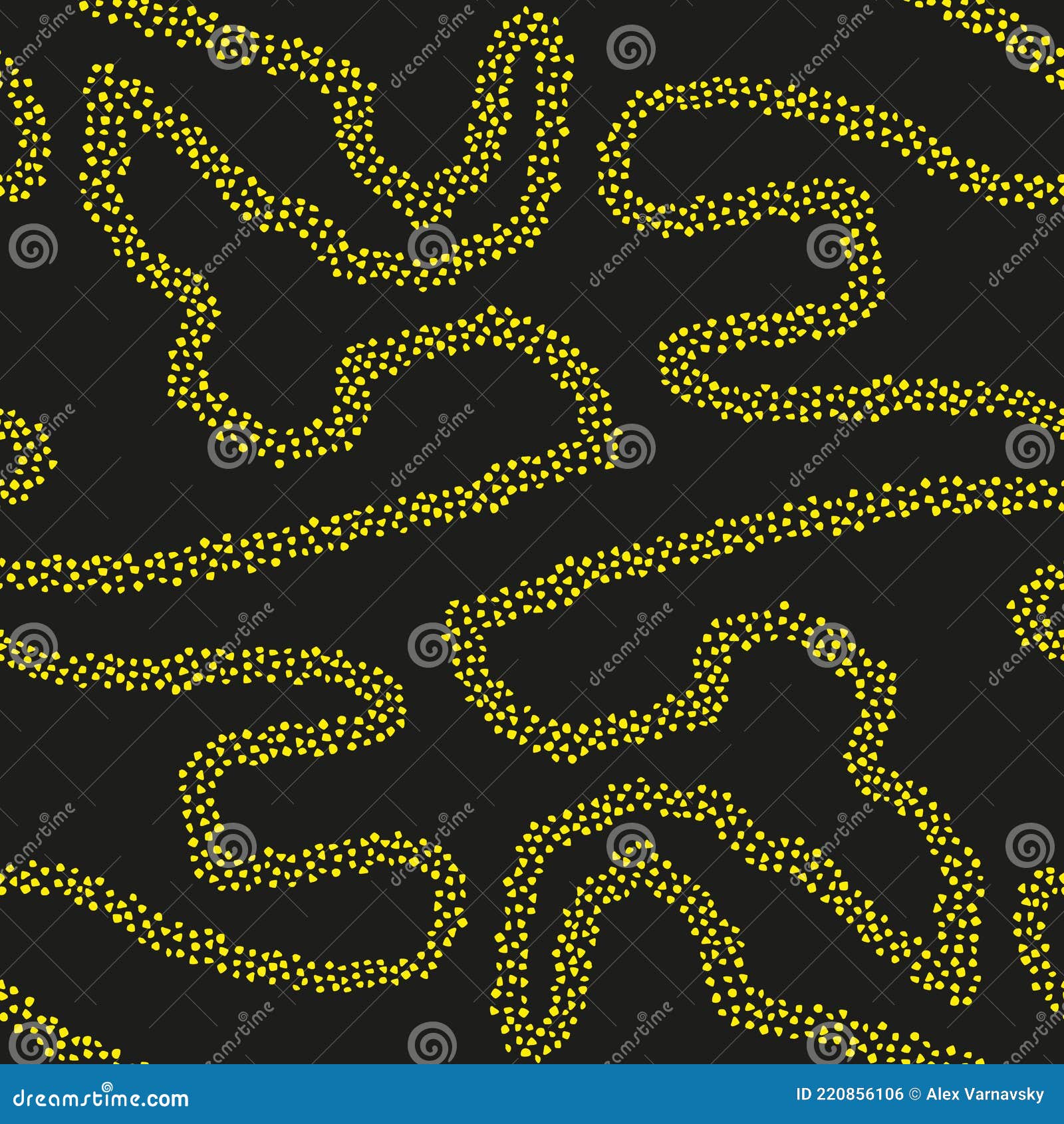 Footpath Seamless Pattern Background. Made of Small Hand-drawn Stones ...