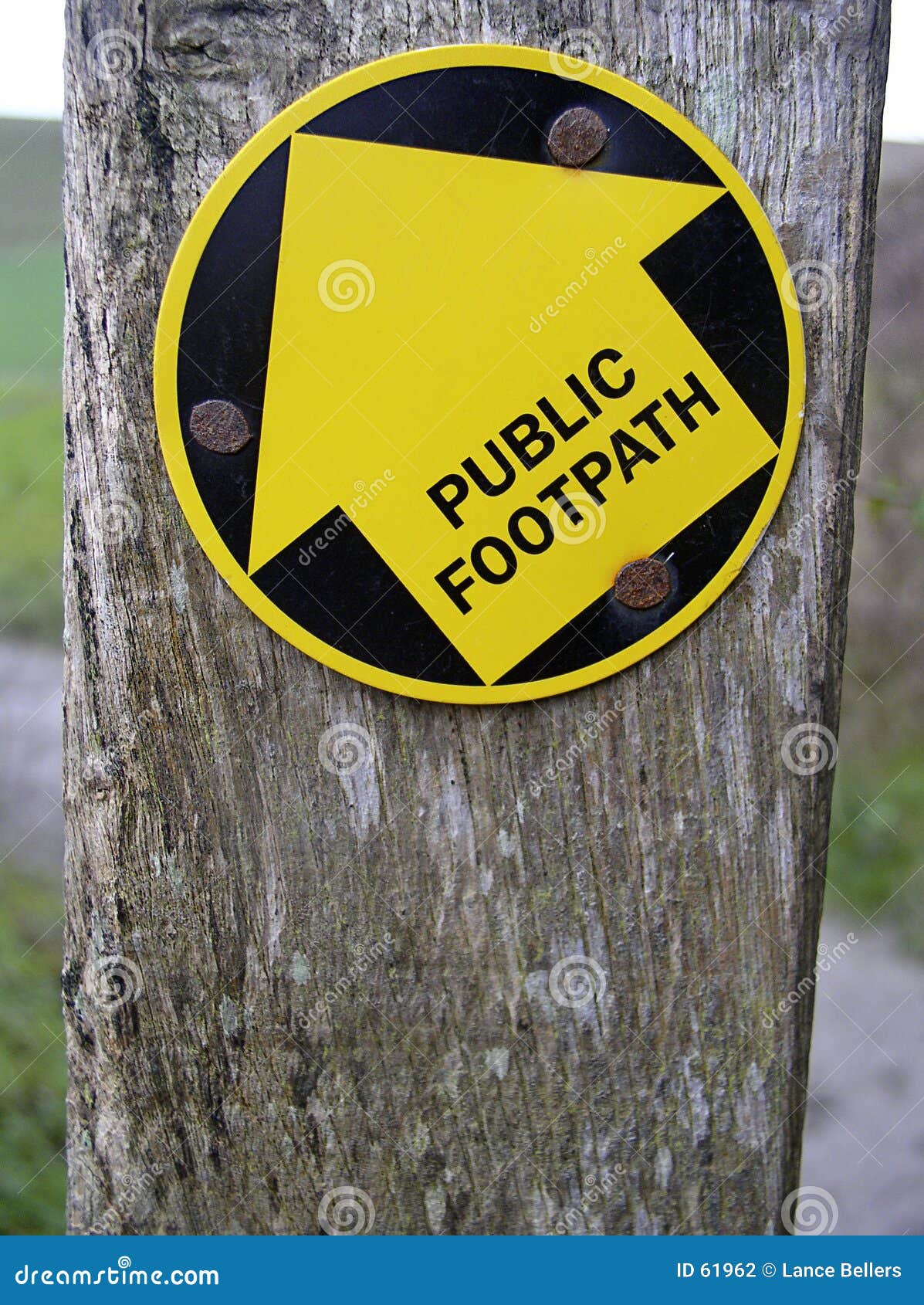 Footpath sign stock photo. Image of country, sign, muddy - 61962