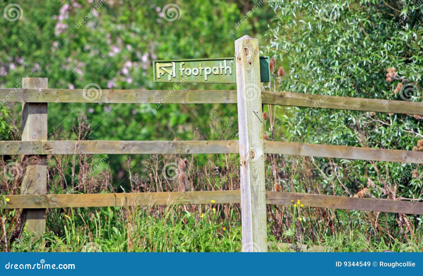 Footpath sign stock image. Image of rambling, pathway - 9344549