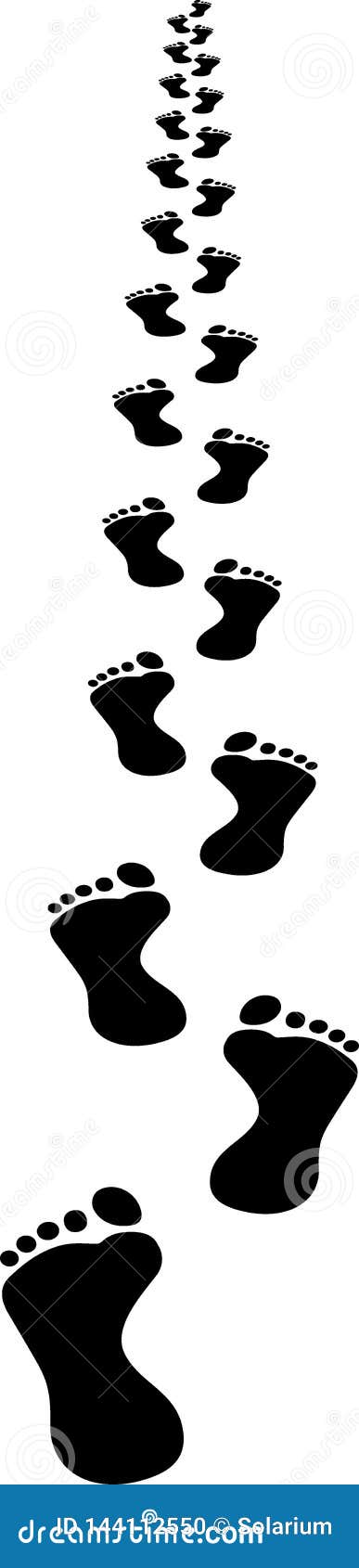 Footpath stock vector. Illustration of pattern, tread - 144112550