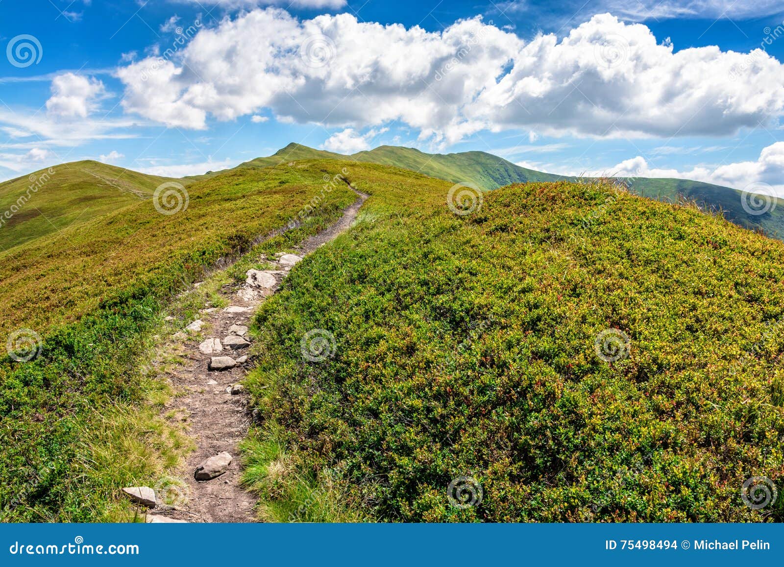 Footpath To the Mountain Top Stock Photo - Image of landscape, footpath ...