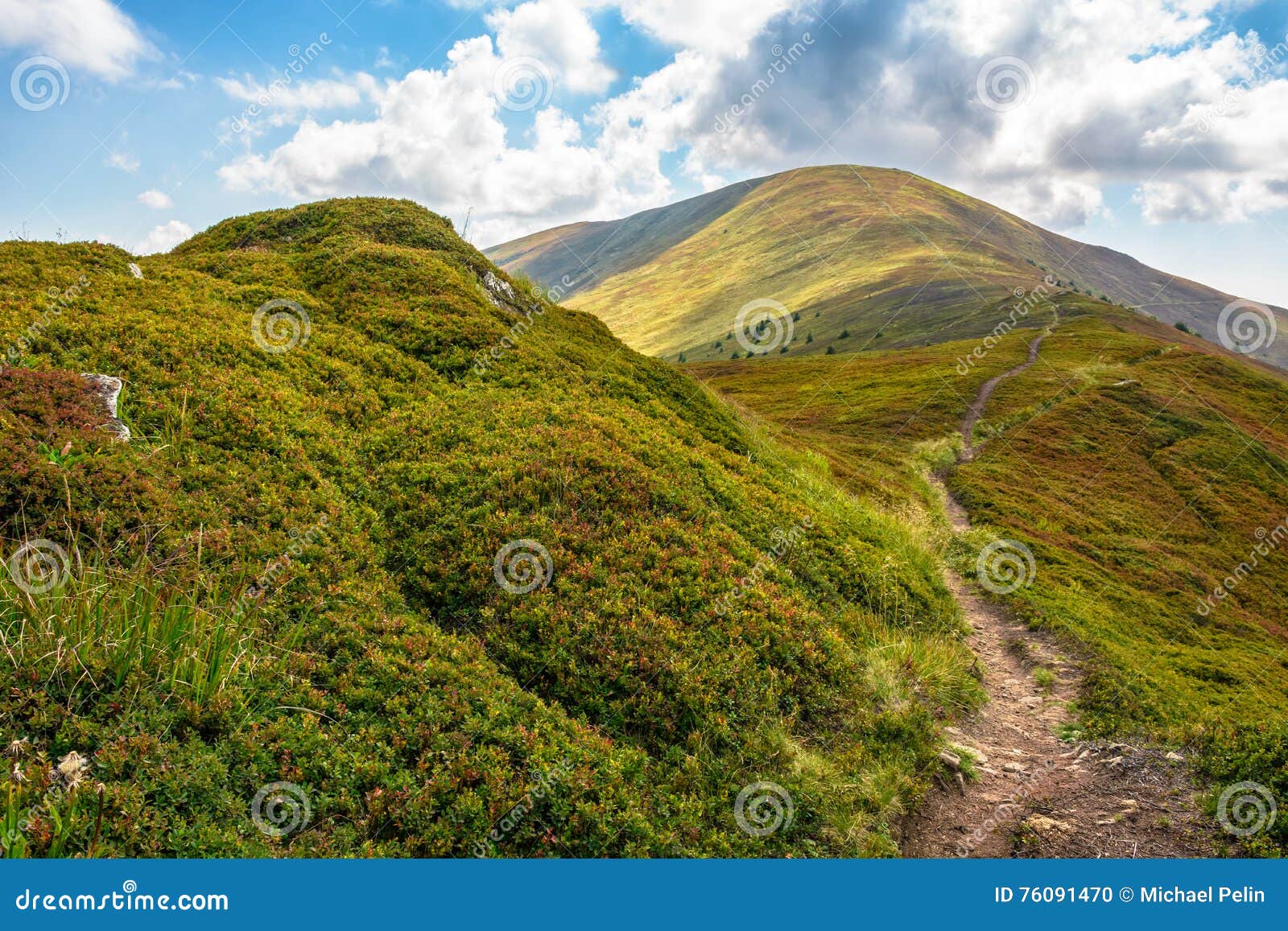 Footpath To the Mountain Top Stock Photo - Image of background, park ...