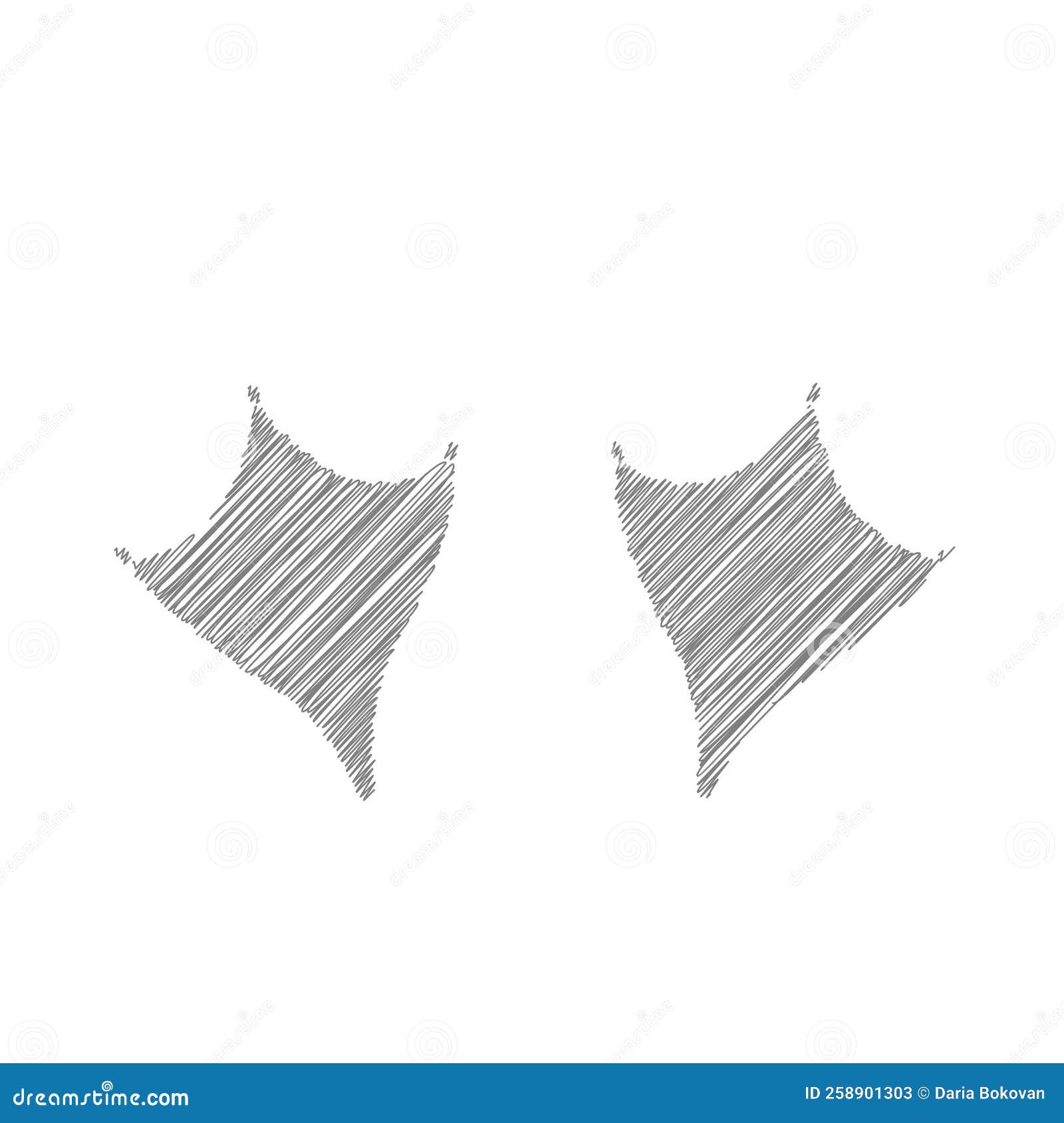 Footpath Trail of Duck Bird Steps Sketch Grey Icon Stock Vector ...