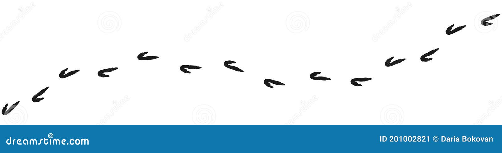 Footpath trail of ostrich stock illustration. Illustration of ...