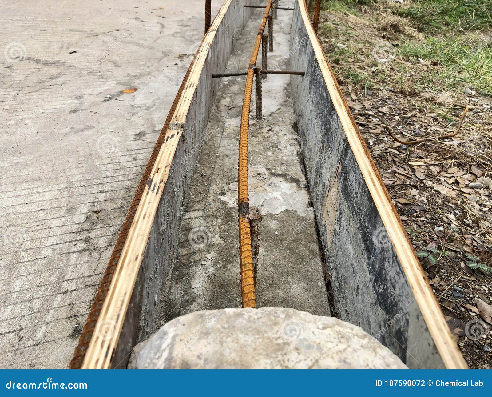 Footpaths are Going To Be Built Stock Photo - Image of building, steel ...