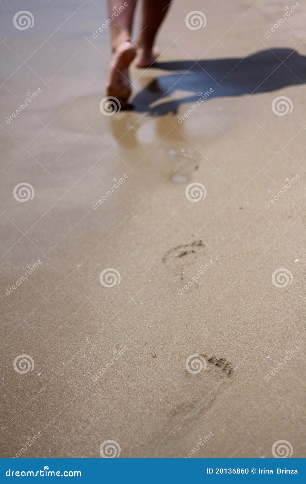 Footprint stock photo. Image of legs, footprints, coast - 20136860