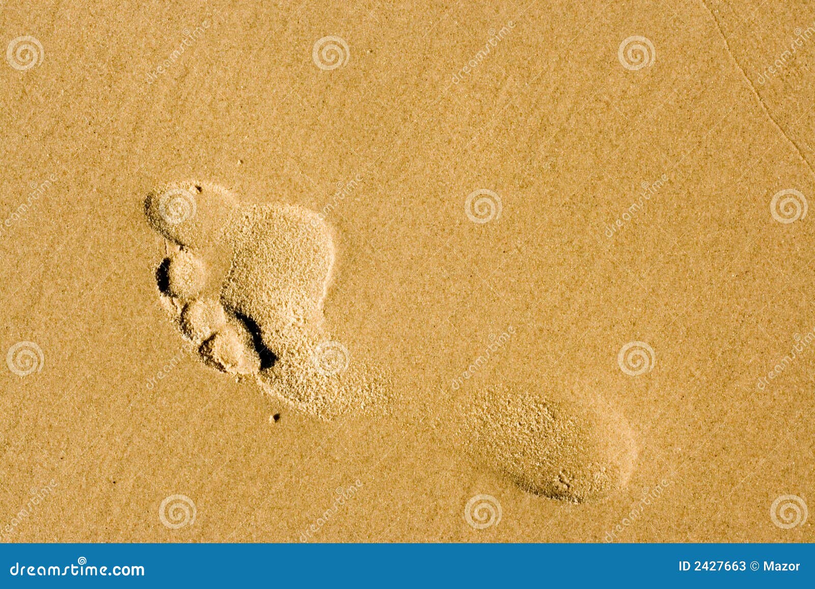 FOOTPRINT stock image. Image of leisure, footmark, beauty - 2427663