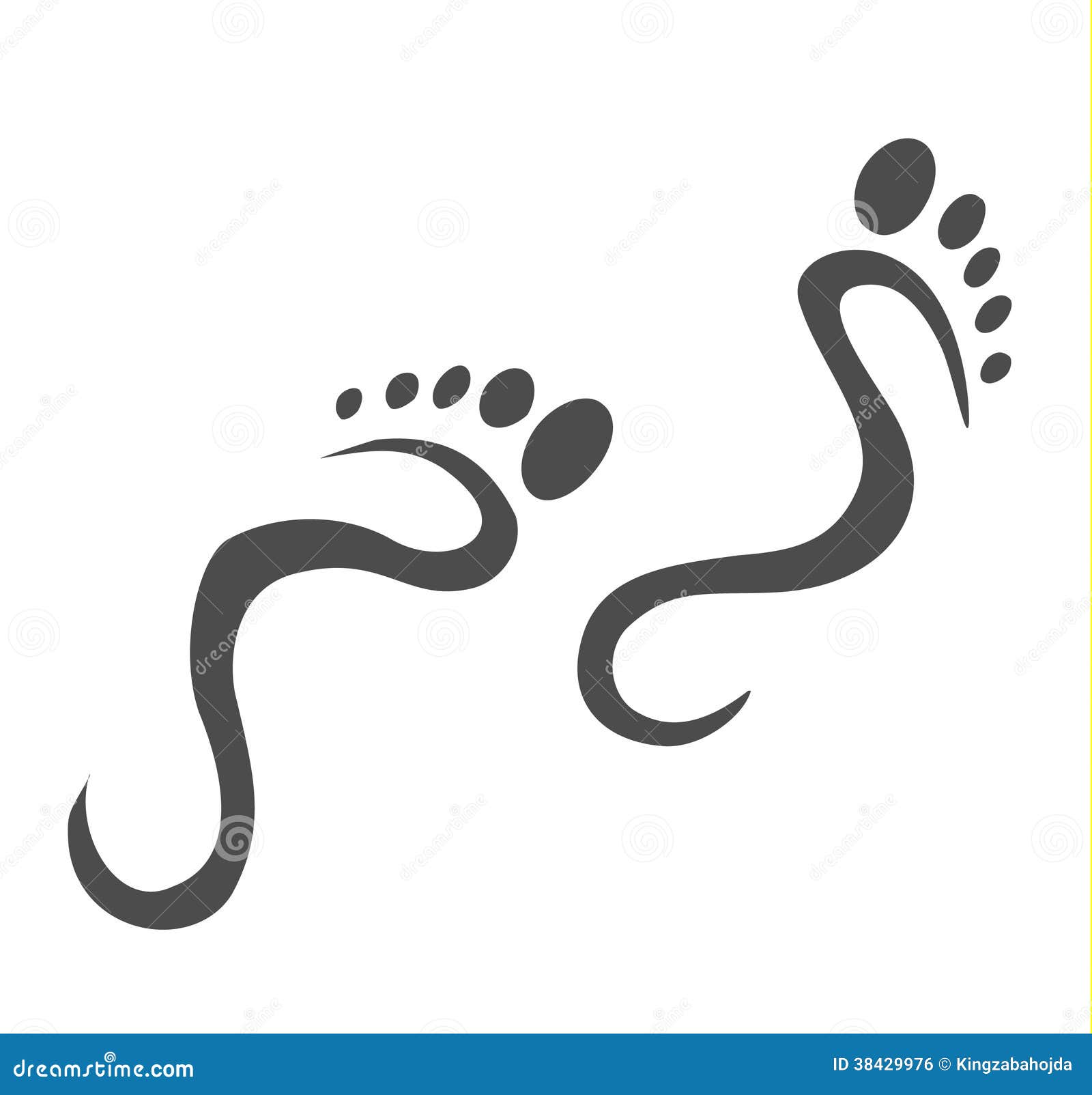 Human Footprint Vector Illustration Stock Vector - Illustration of ...