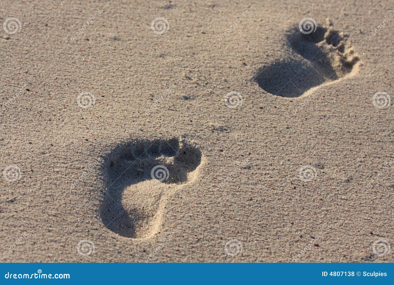 Footprint stock photo. Image of holiday, barefoot, beach - 4807138