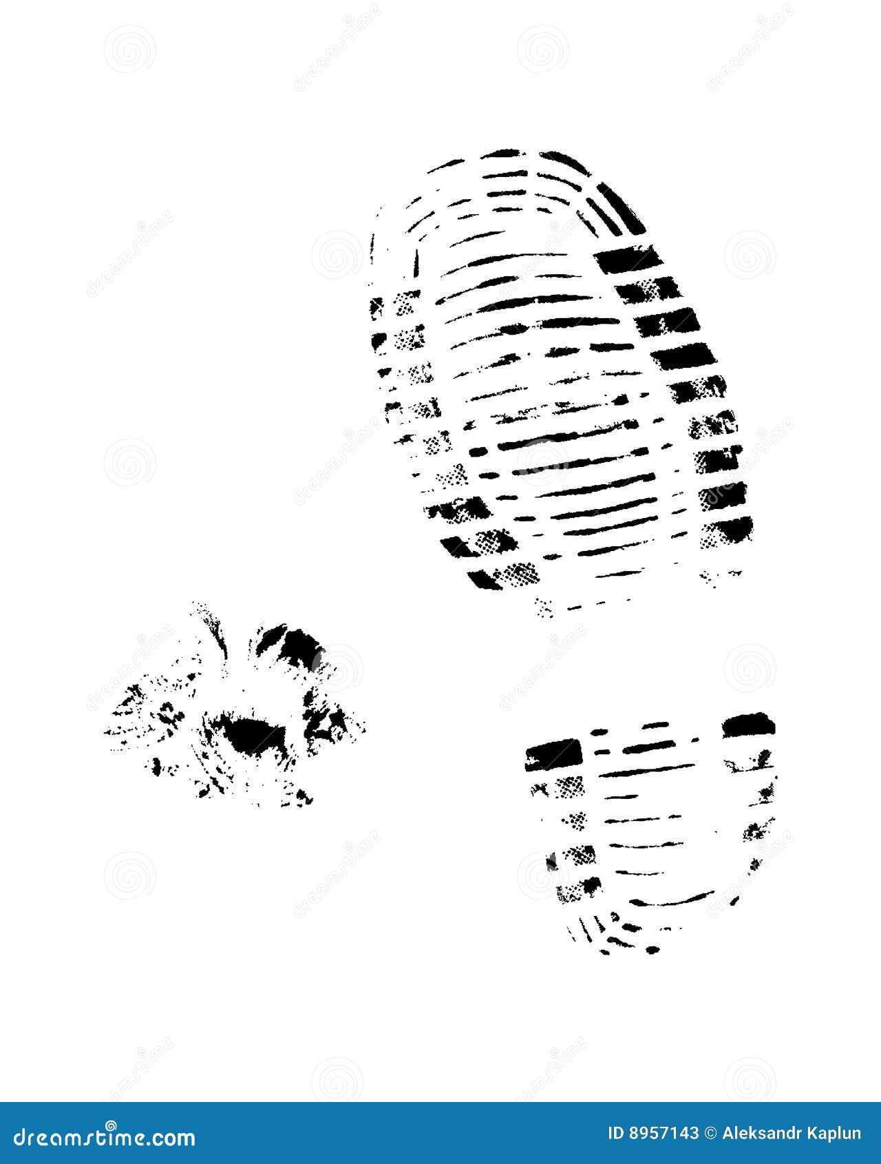 Footprint Cartoon Vector | CartoonDealer.com #17177417
