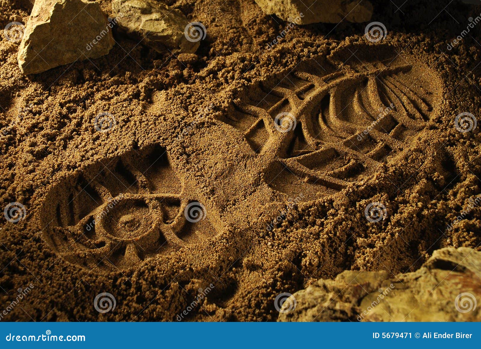 Footprint of an Adventure Boot Stock Image - Image of fashion, shoe ...