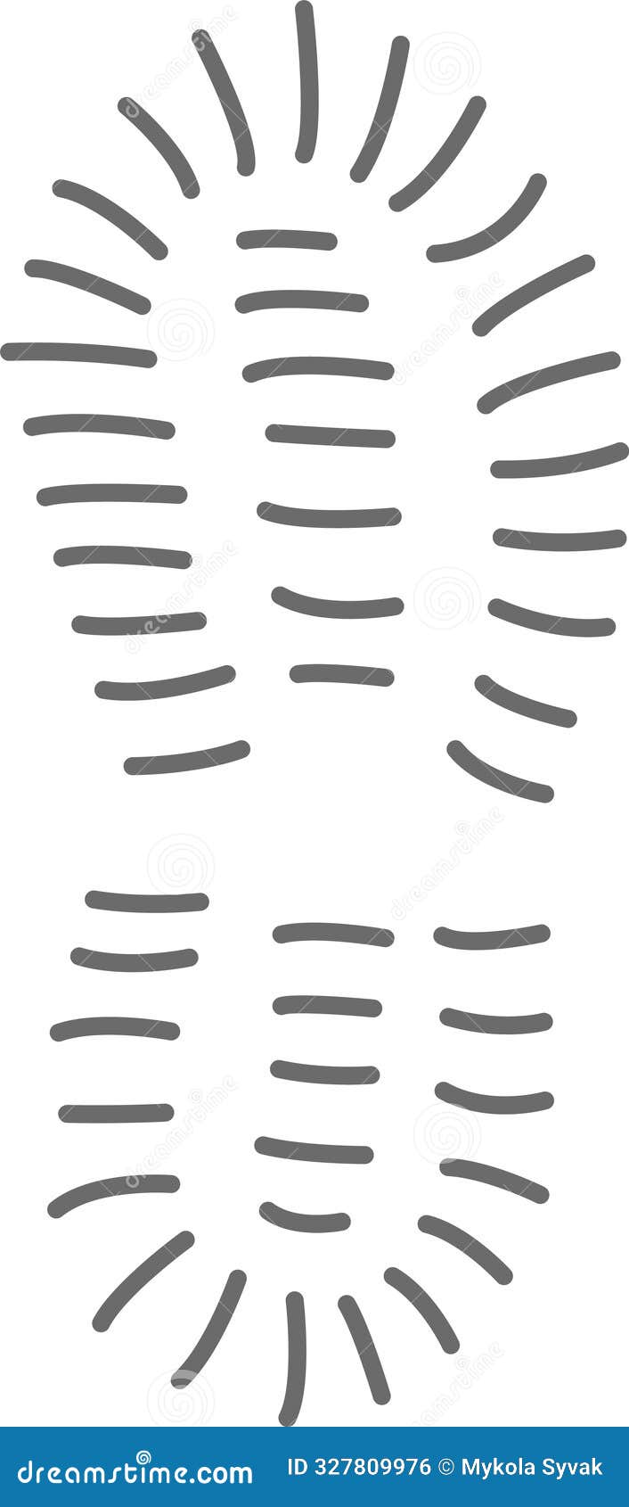 Footprint of Boots Doodle stock illustration. Illustration of drawn ...