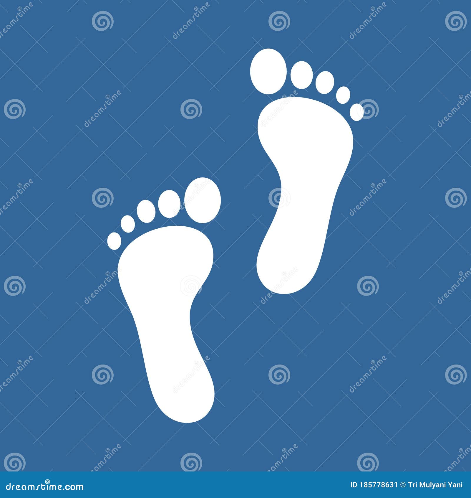 Footprint Icon Vector Design Symbol Stock Vector - Illustration of ...