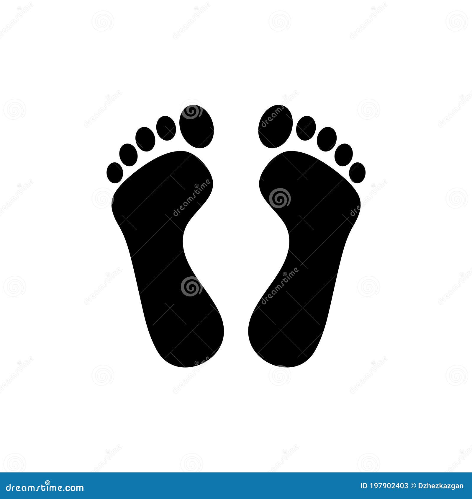 VECTOR. Footprint / Feet / Vector. Background. Stock Vector ...