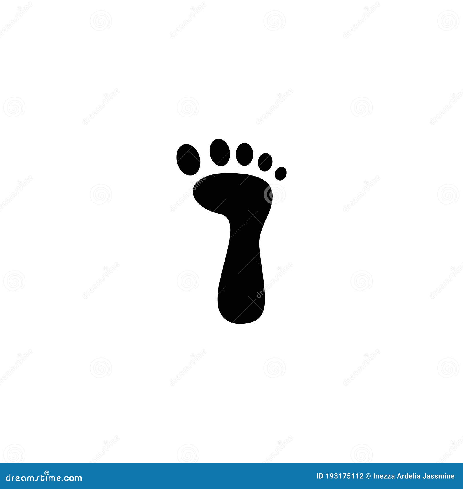 Footprint Icon, Symbol Design Template Stock Vector - Illustration of ...