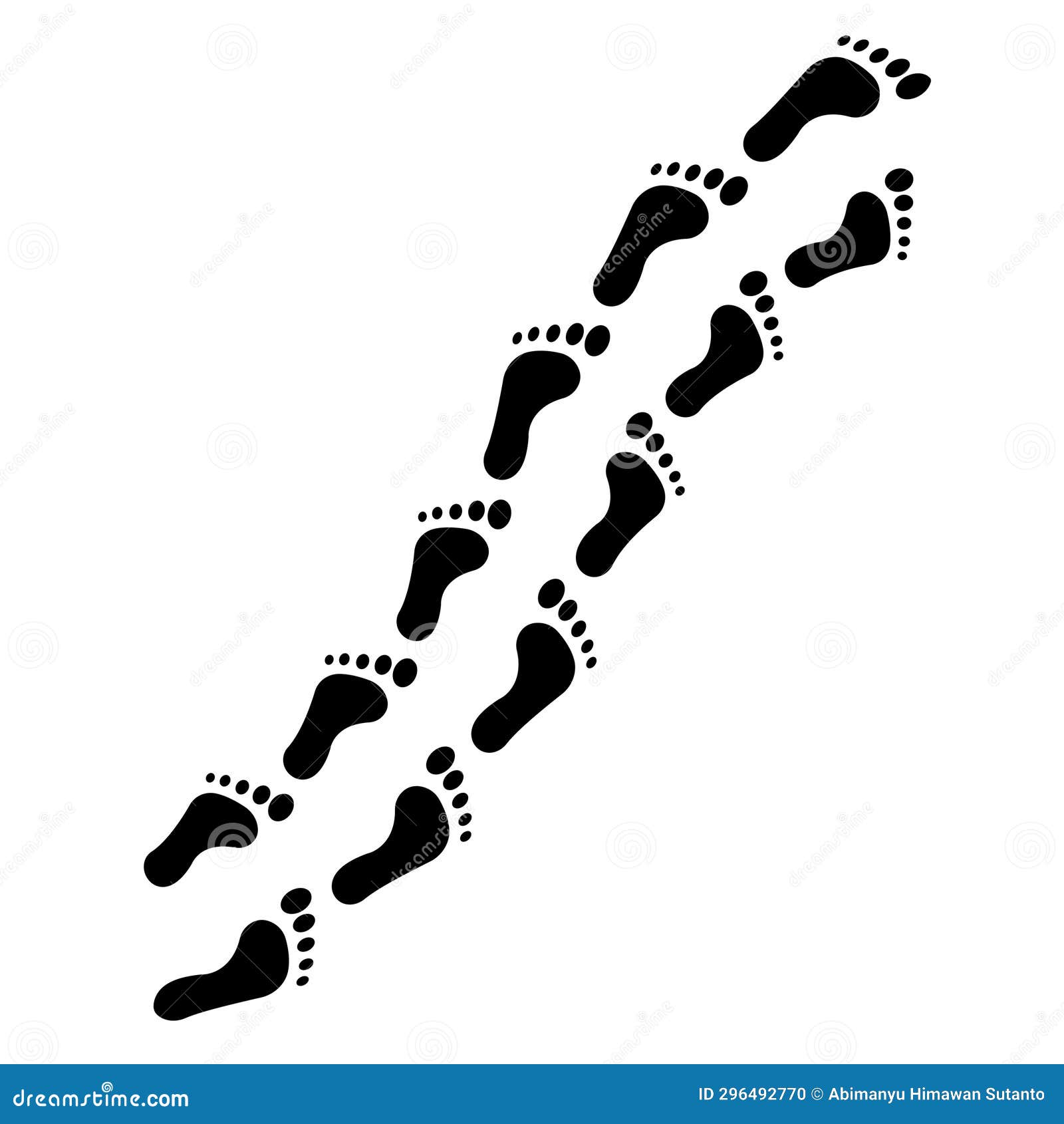 Footprint icon vector stock vector. Illustration of nature - 296492770