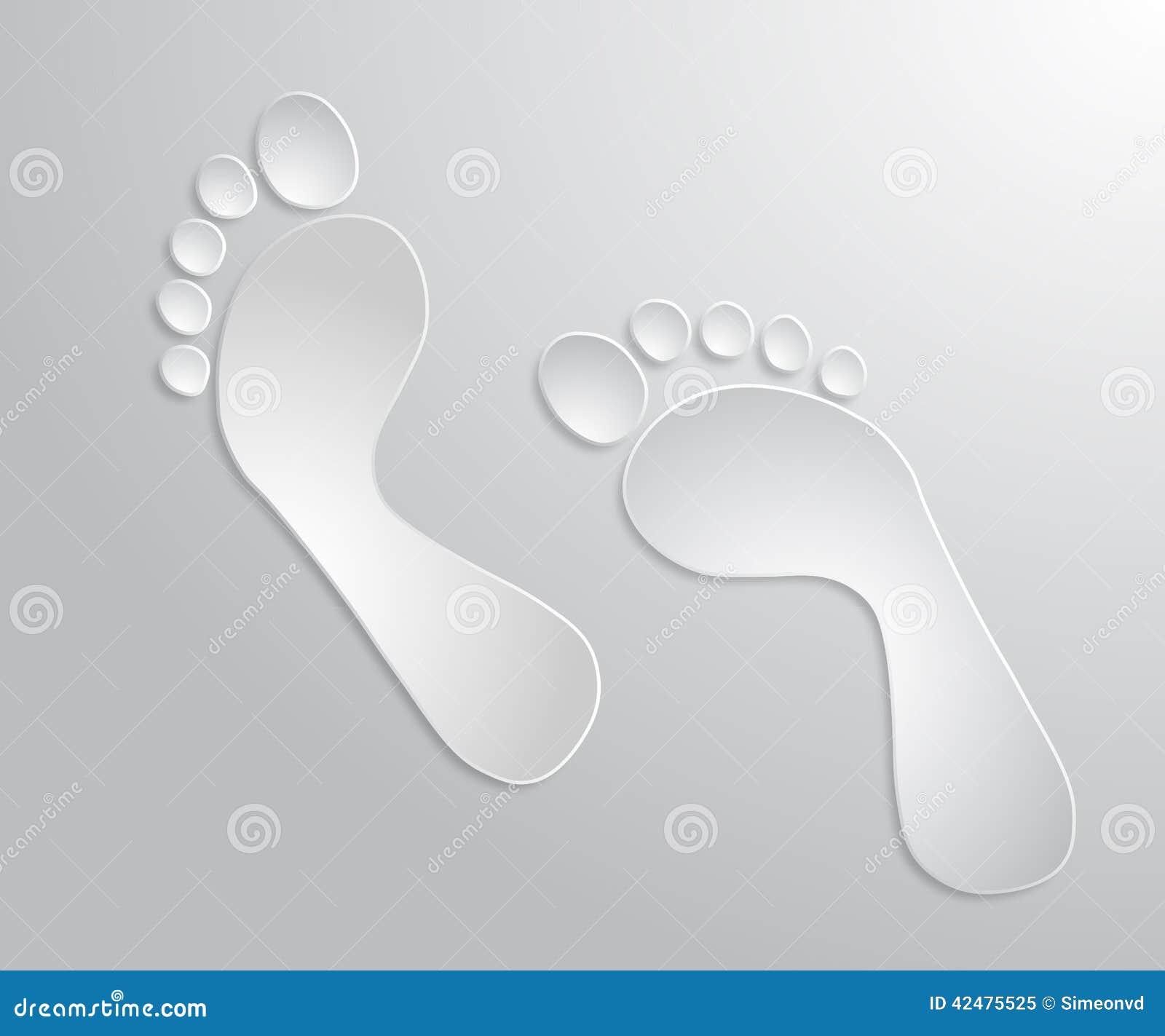 Footprint stock illustration. Illustration of adult, print - 42475525