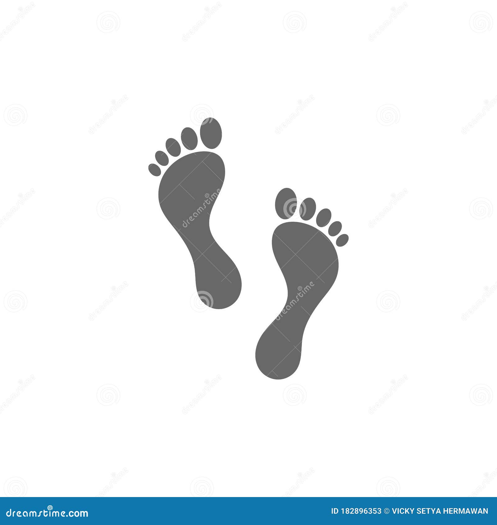 Human Footprint Isolated Icon Stock Illustrations – 10,441 Human ...