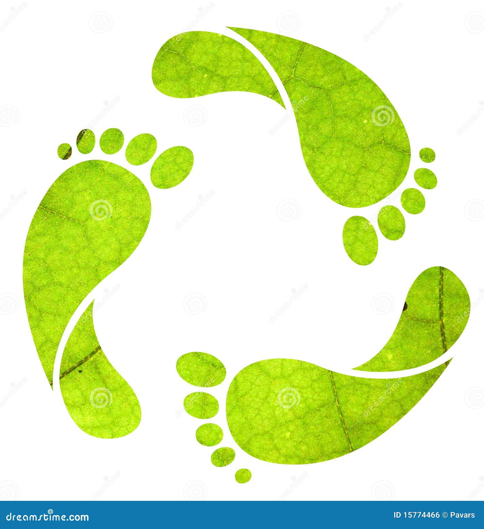 Footprint recycle sign stock illustration. Illustration of global ...