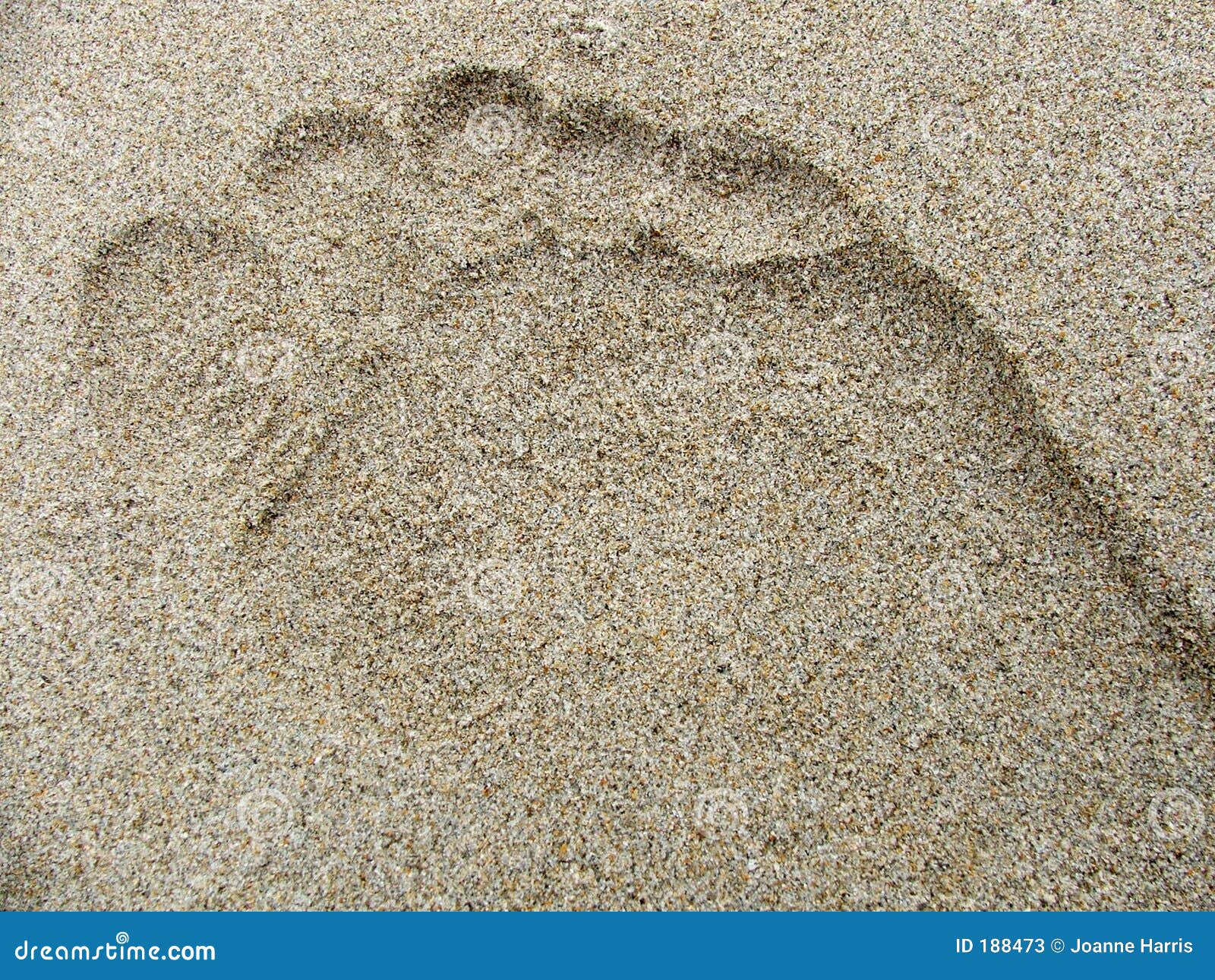 Footprint in the sand stock image. Image of emboss, outdoors - 188473