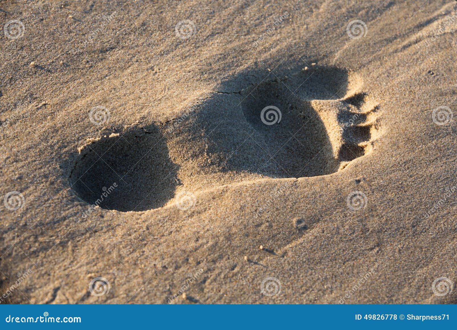 Footprint sand stock photo. Image of soft, footprint - 49826778
